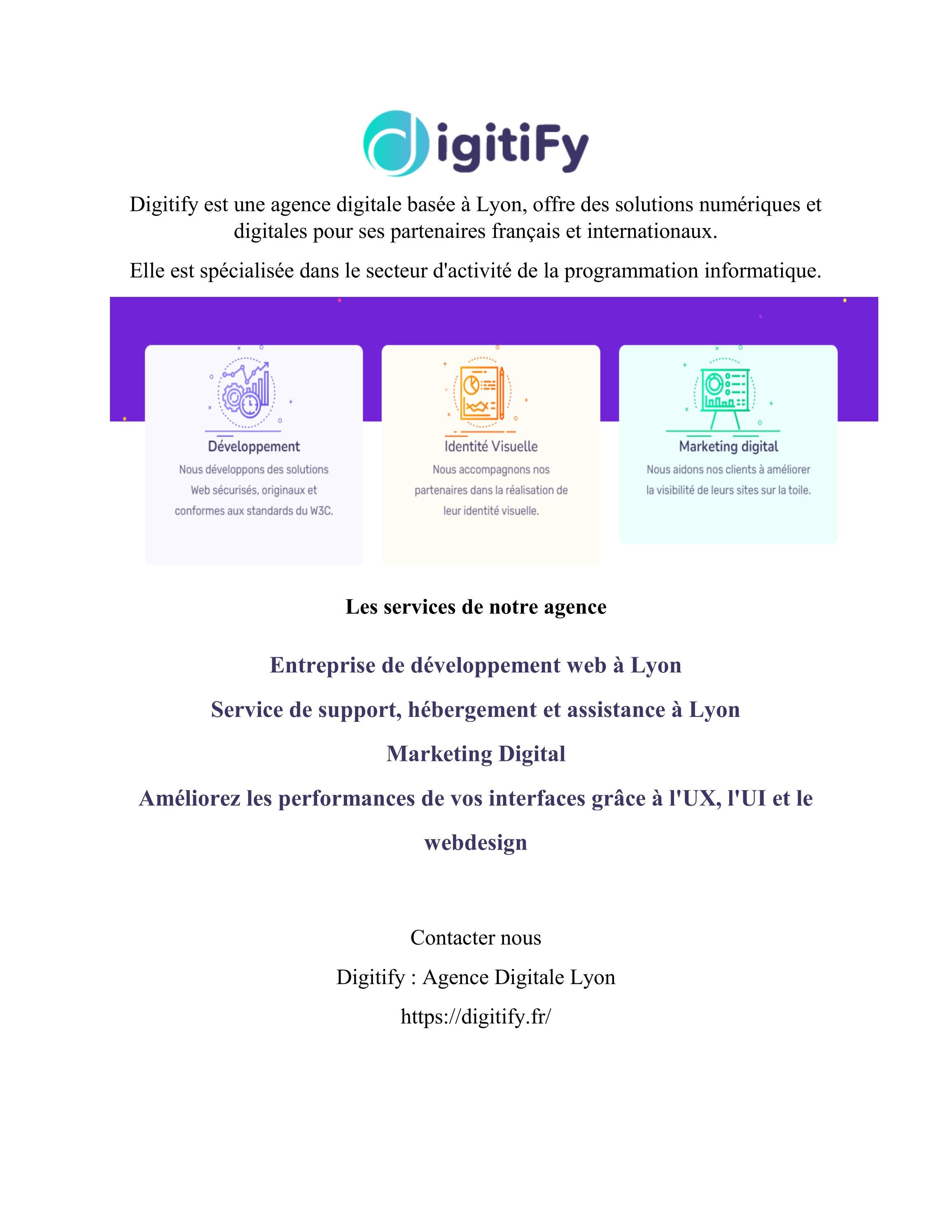 DIGITIFY : AGENCE Digitale LYON by agenceweblyon - Issuu