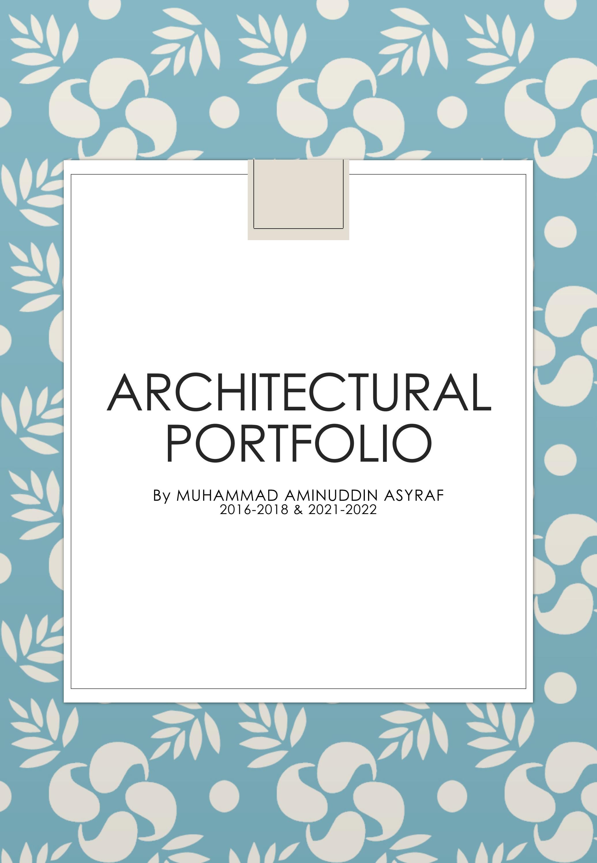 Architectural Portfolio By Muhd Amin by aminasy - Issuu
