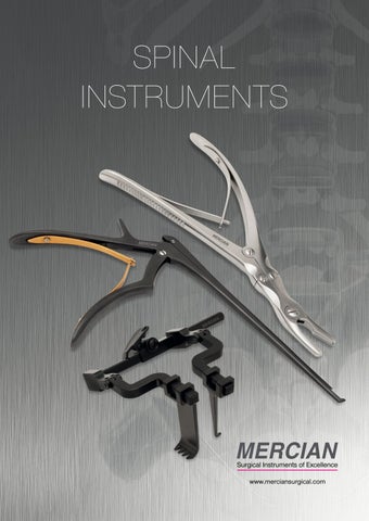 Mercian Spinal Instruments by Mercian Surgical - Issuu