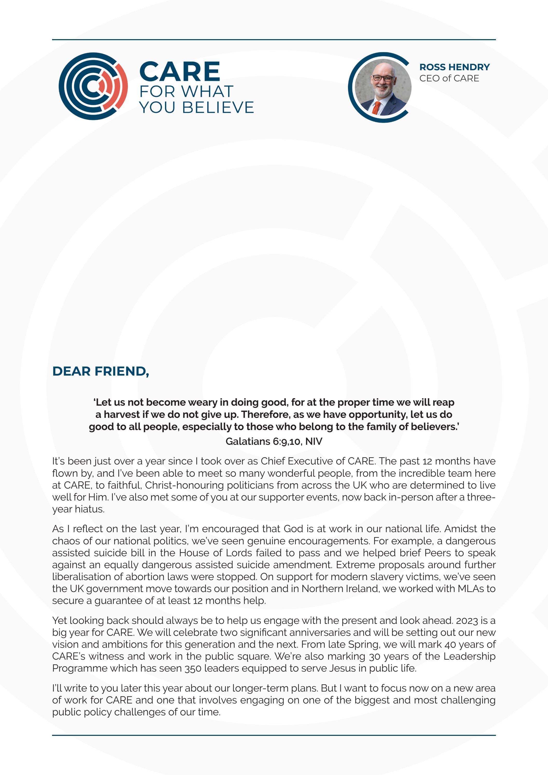 Ross' Christmas Letter 2023 by CARE User - Issuu