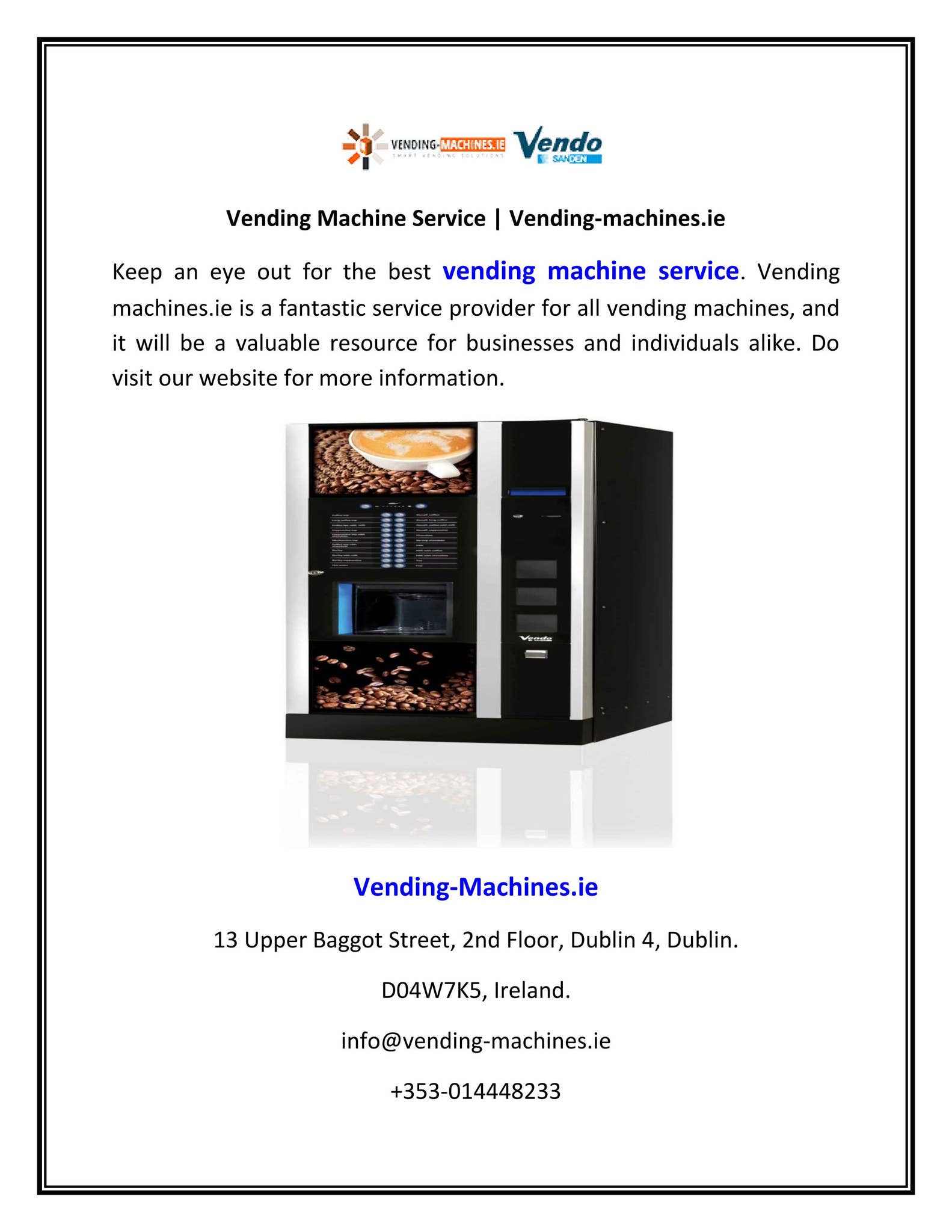 Vending Machine Service | Vending-machines.ie by Vending-Machines.ie ...
