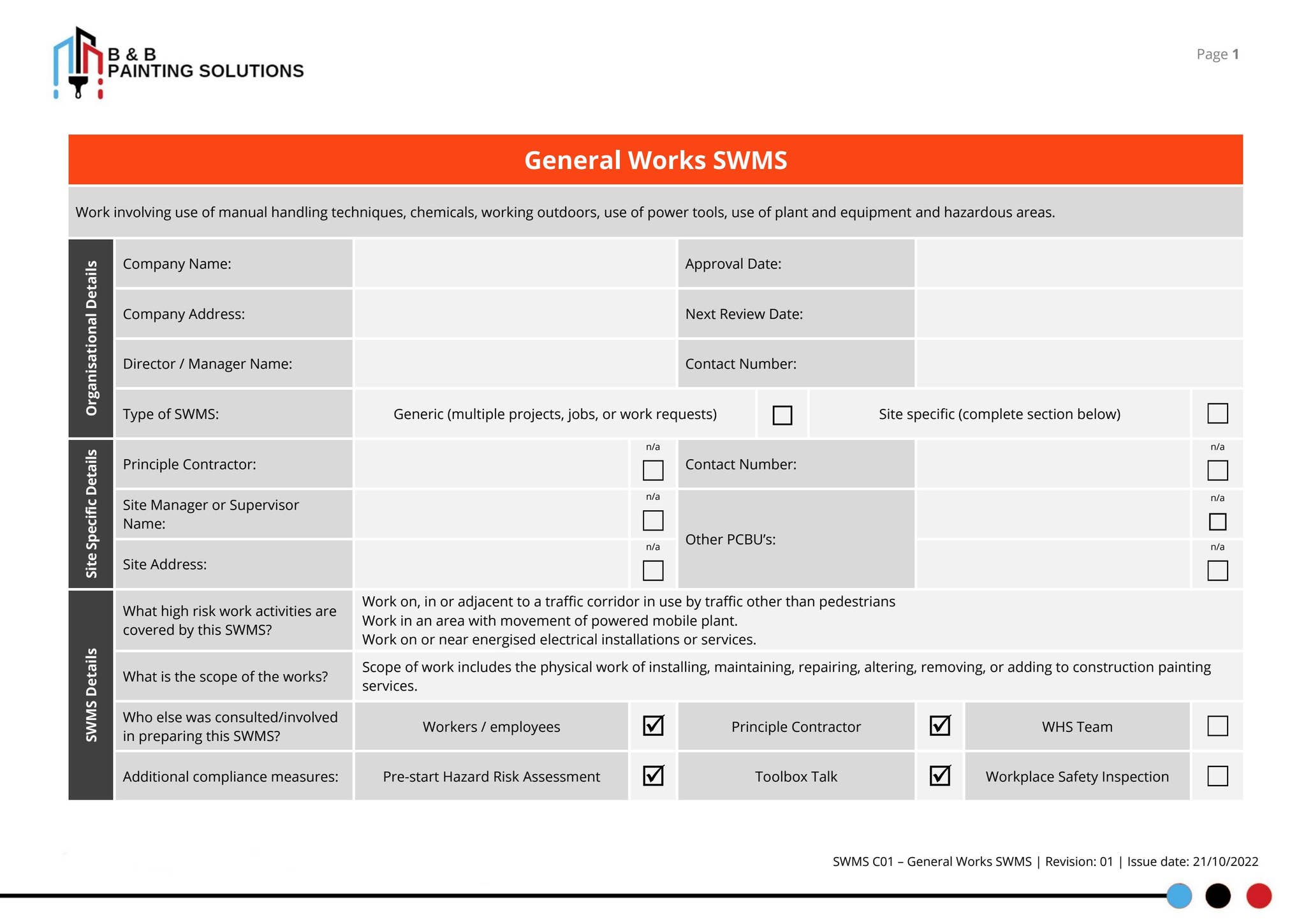 SWMS C01 - General Works by ihseq - Issuu