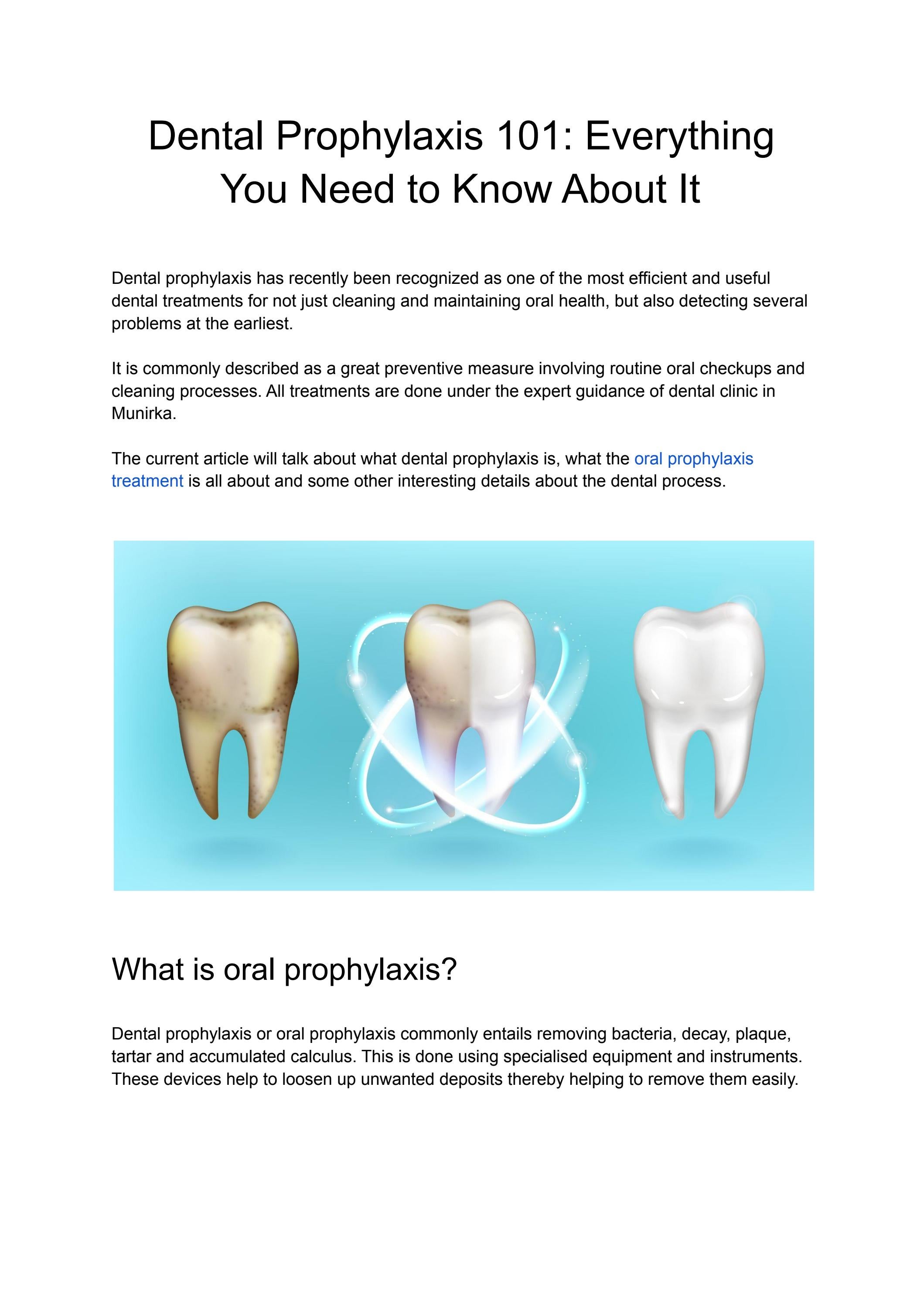 Dental Prophylaxis 101: Everything You Need to Know About It by ...