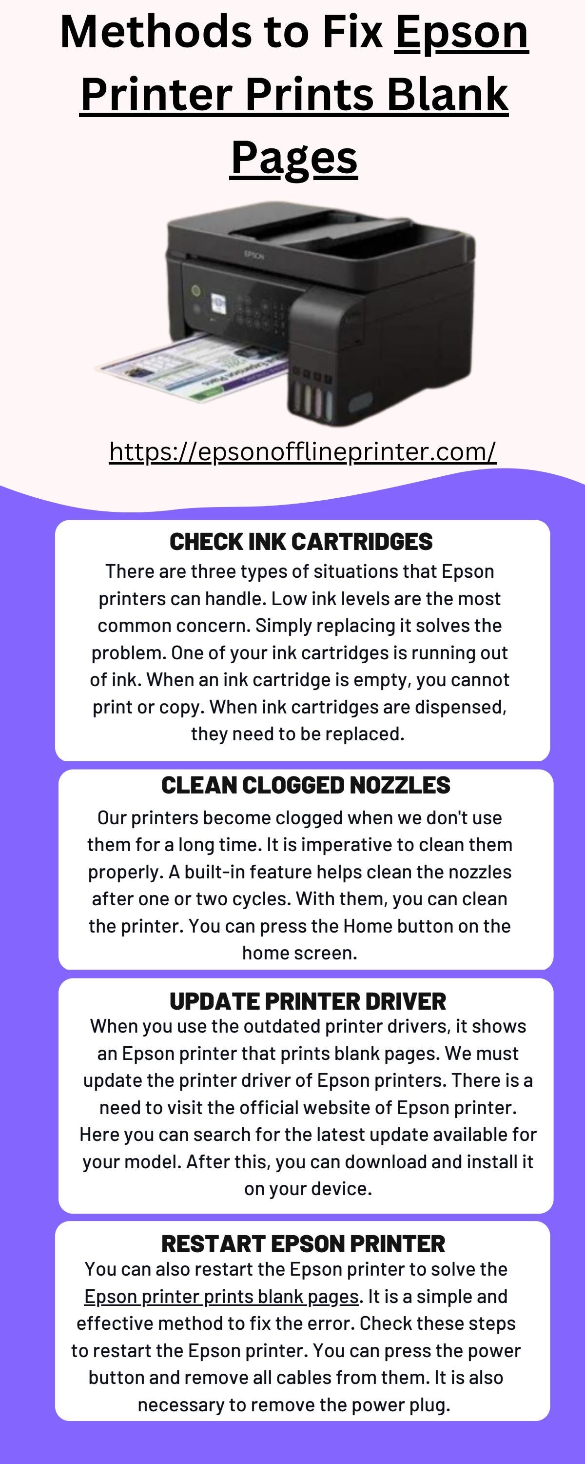 Epson Printer Print Blank Pages Get Good Guide By Epson Printer