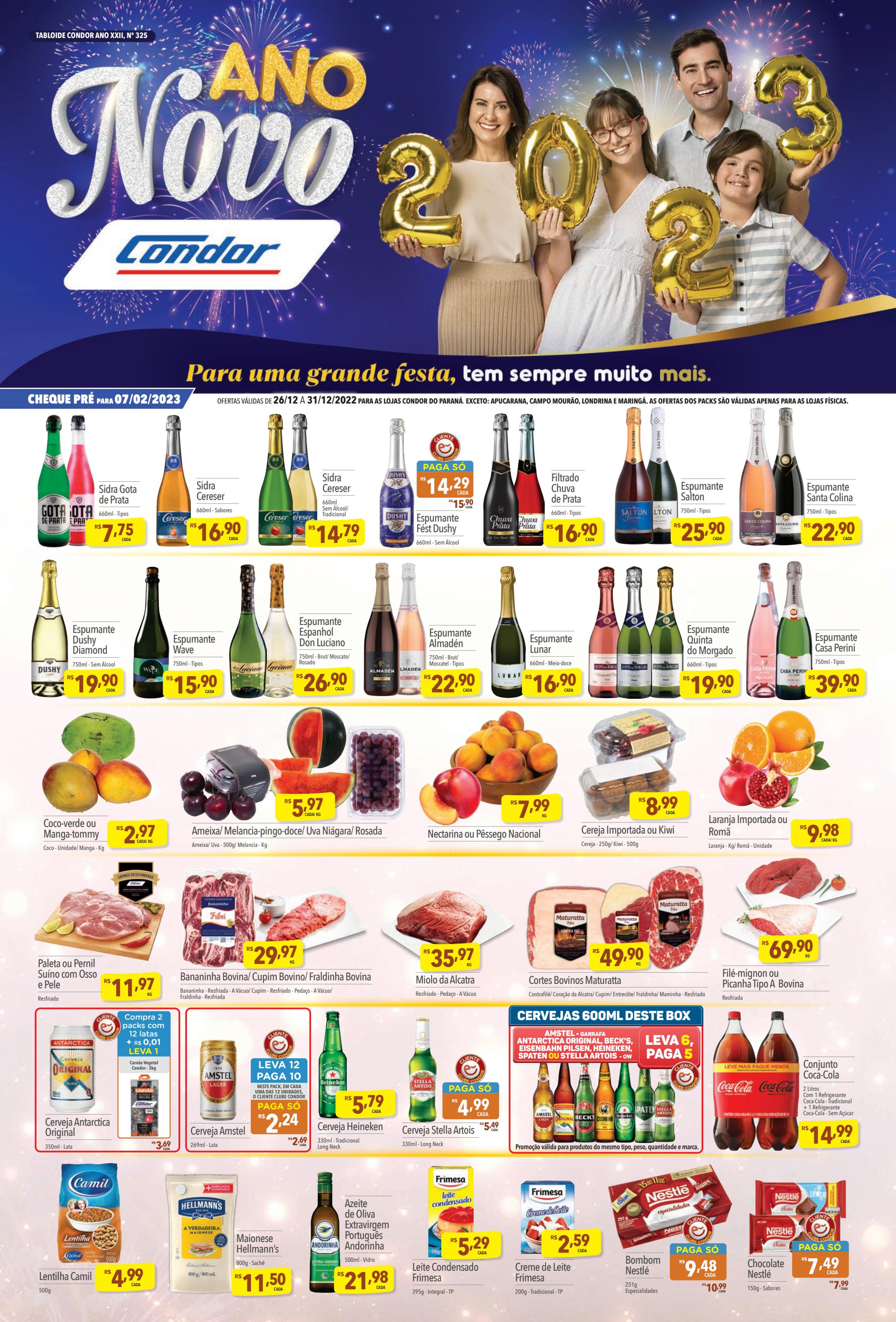 Ofertas de Ano Novo Condor, válidas de 26.12 a 31.12.2022 REDE by ...