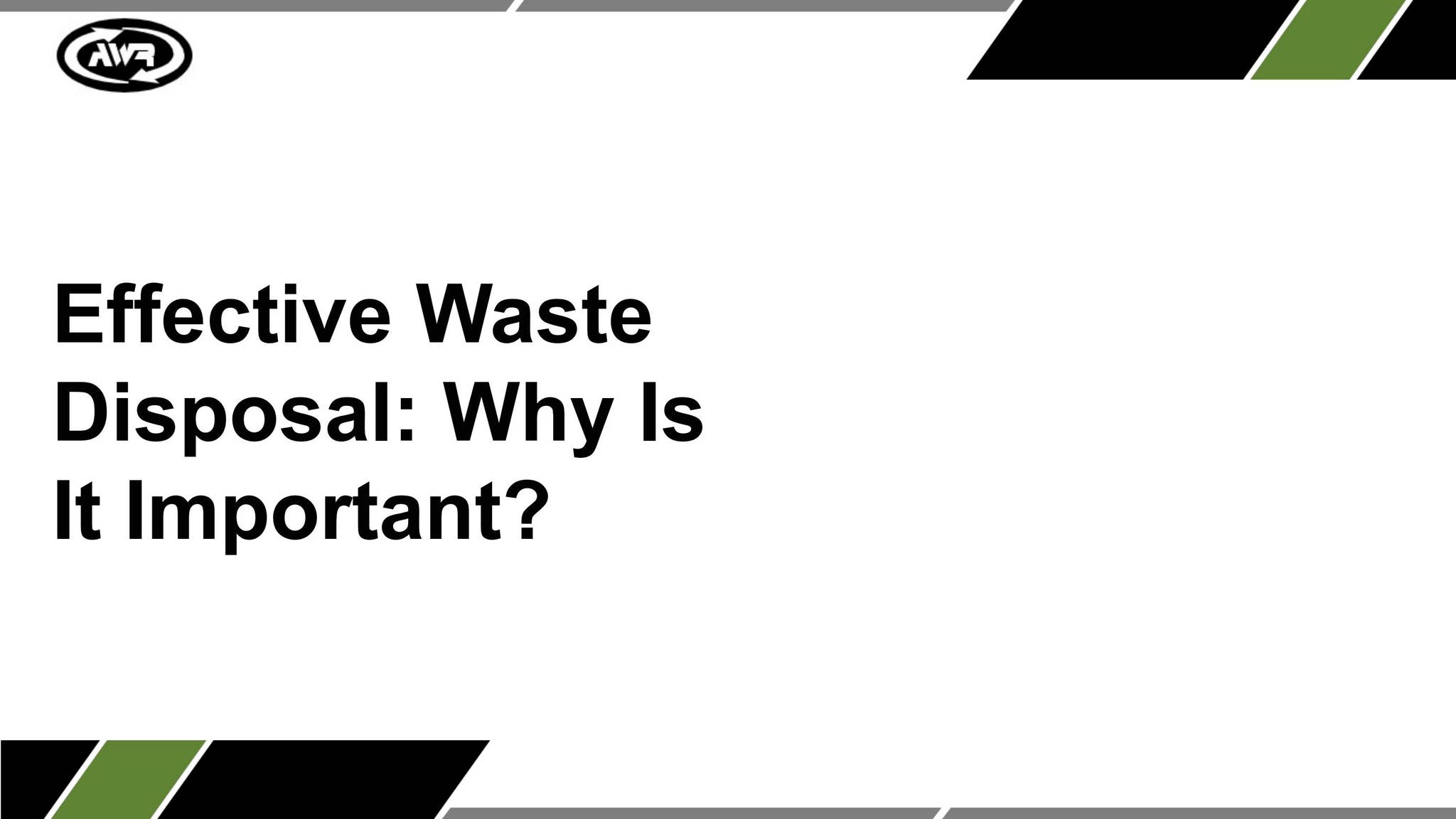 Importance of Effective Waste Disposal by recyclingcentre - Issuu