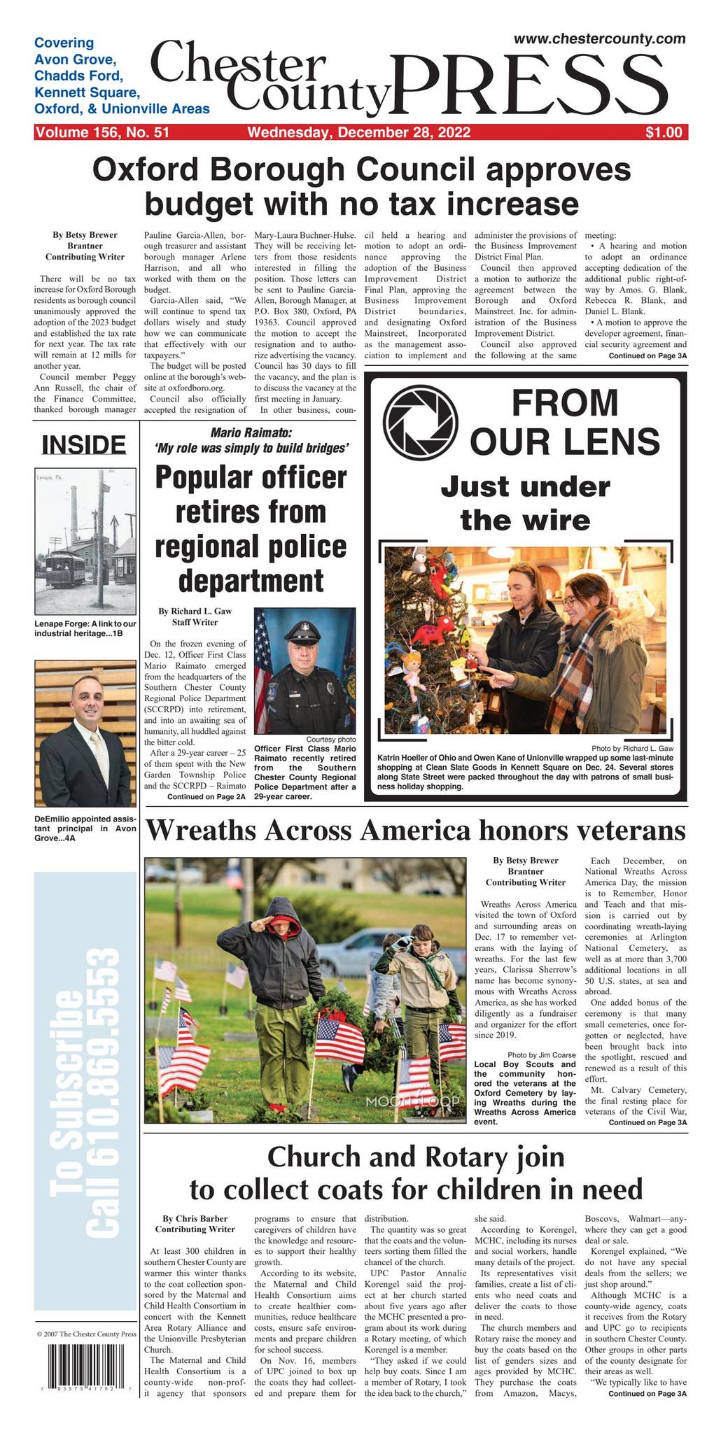 Chester County Press 12-28-2022 Edition by Ad Pro Inc. - Issuu