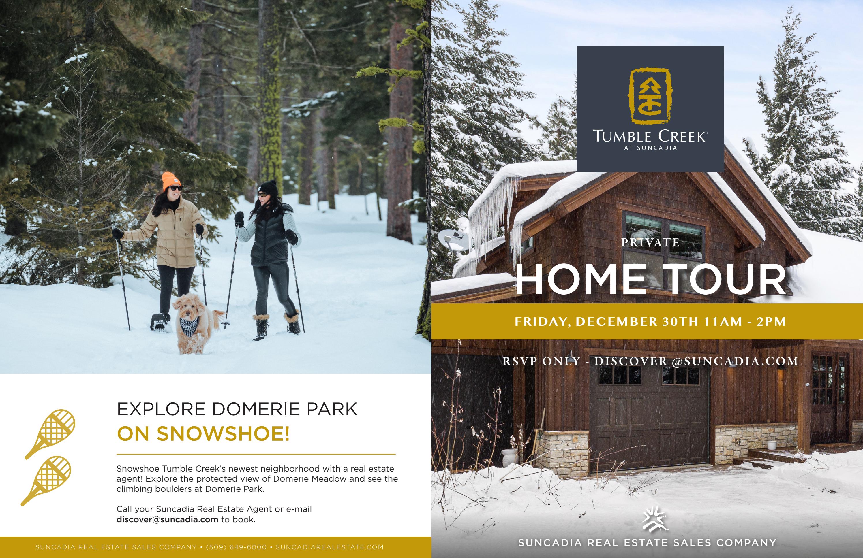 Tumble Creek Private Home Tour Map, December 2022 by Suncadia Resort ...