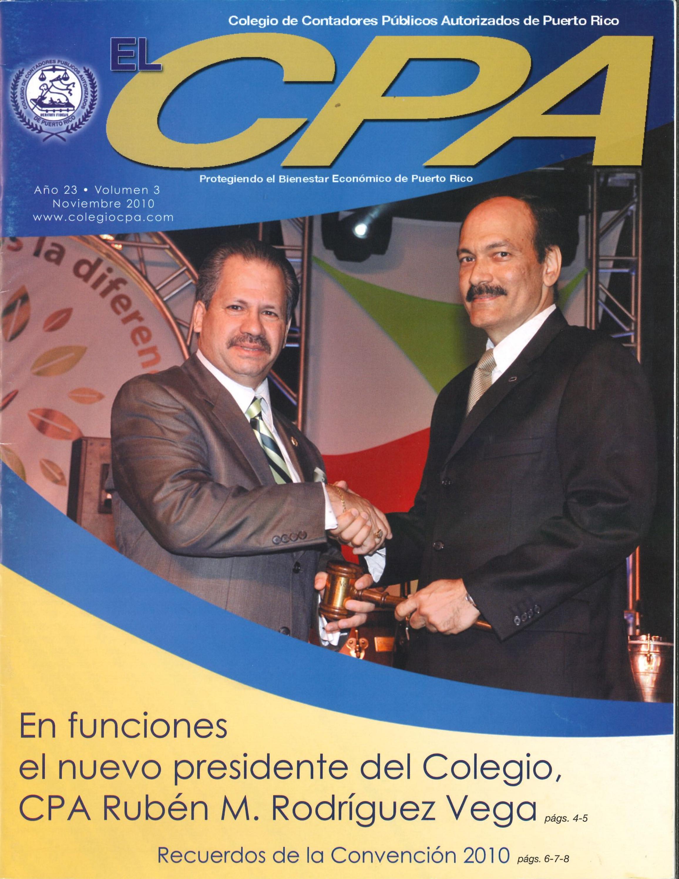 Revista El CPA (Noviembre 2010) by Colegio de CPA PR - Issuu