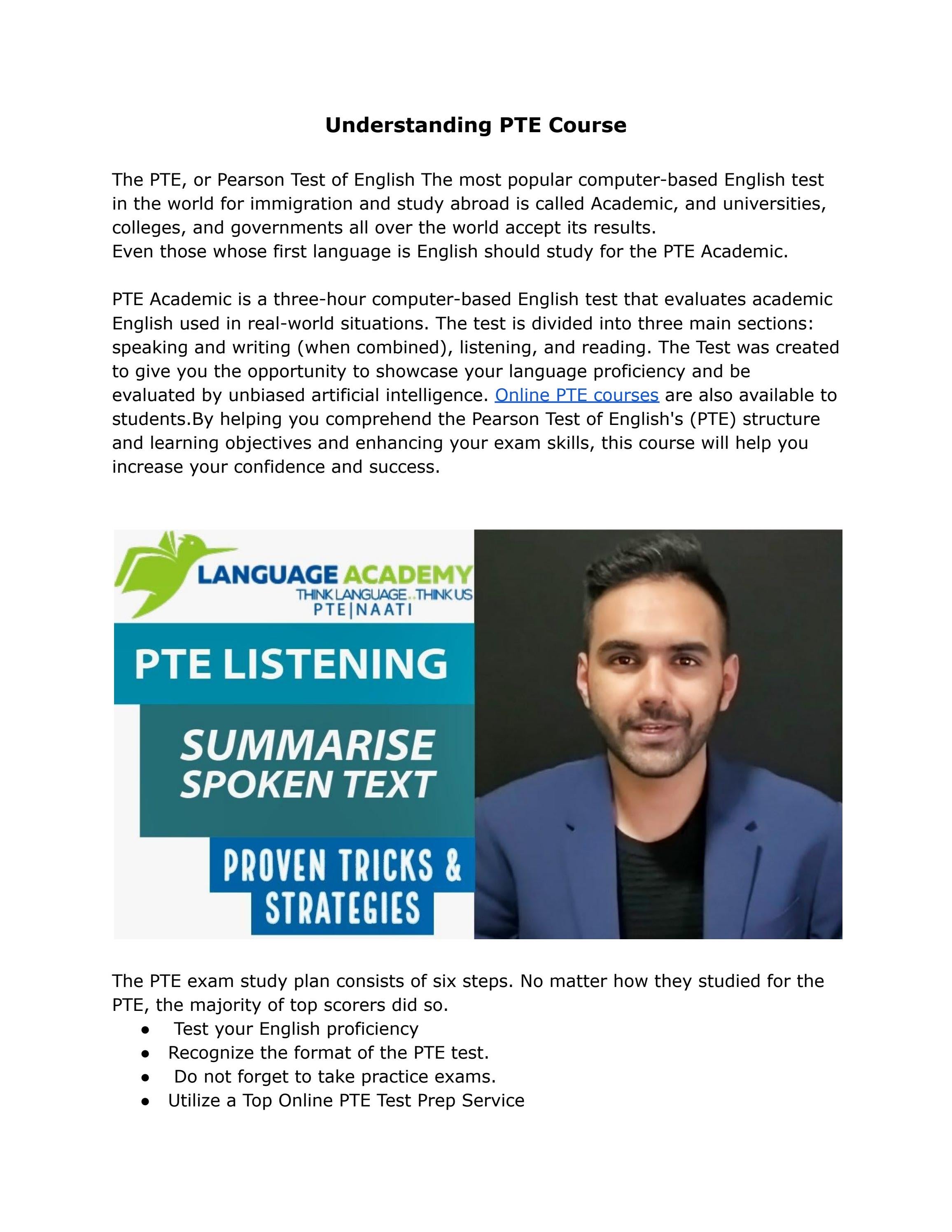 Understanding PTE Course by Varun Dhawan - Issuu