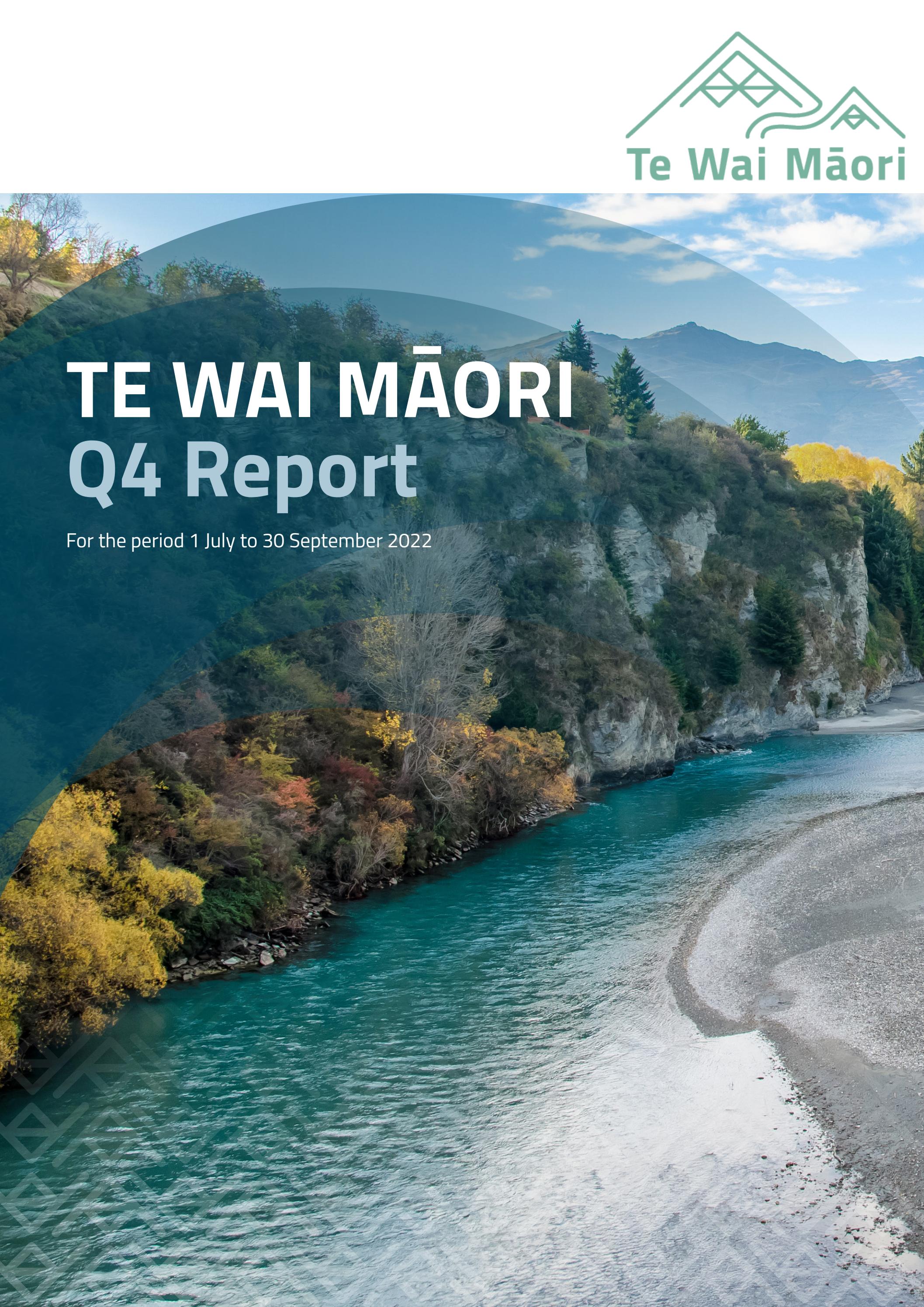 Te Wai Māori Q4 Report 2021-22 by Te Ohu Kaimoana - Issuu