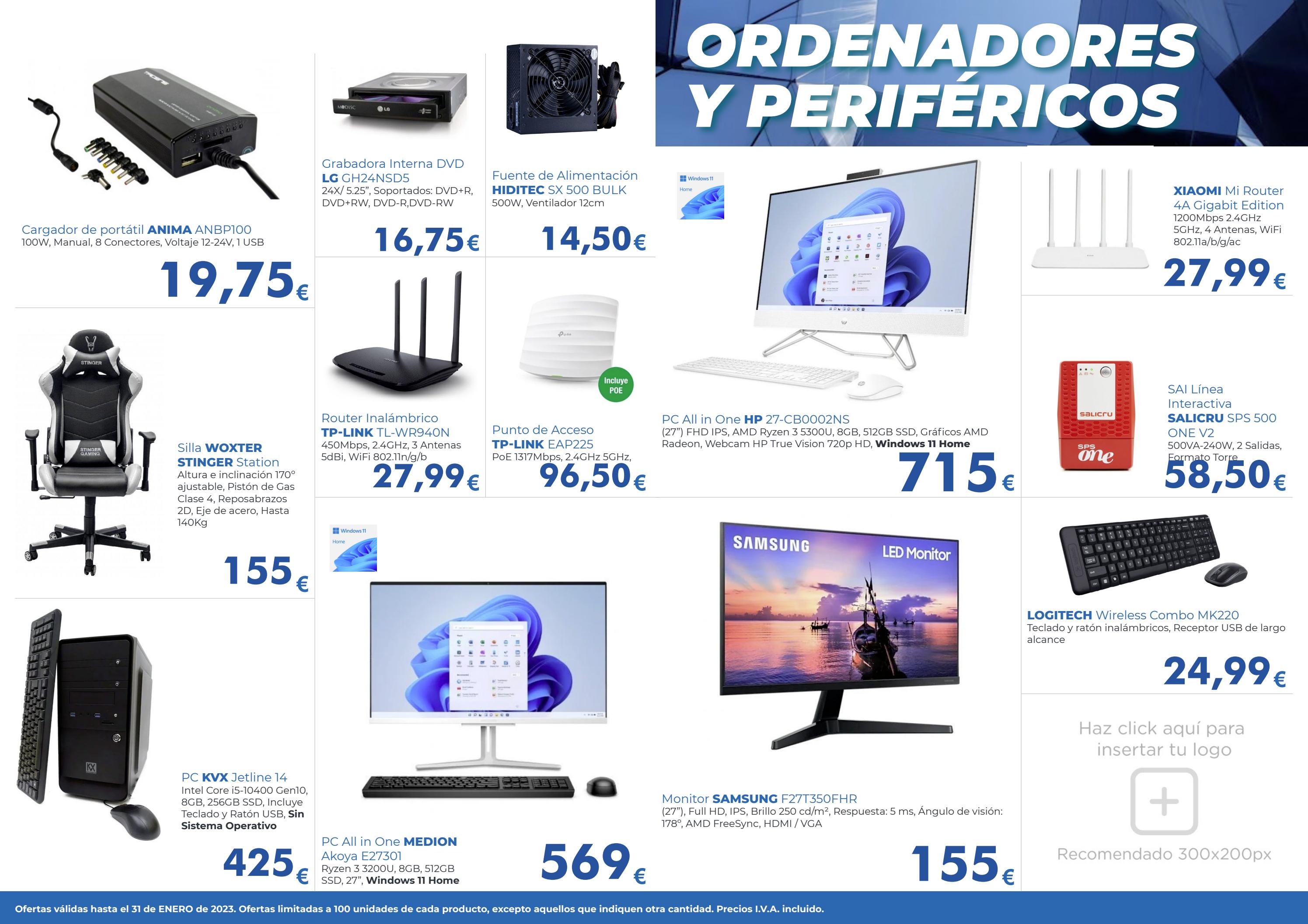 Catálogo Personalizable Enero 2023 Ordenadores y Periféricos (Con ...