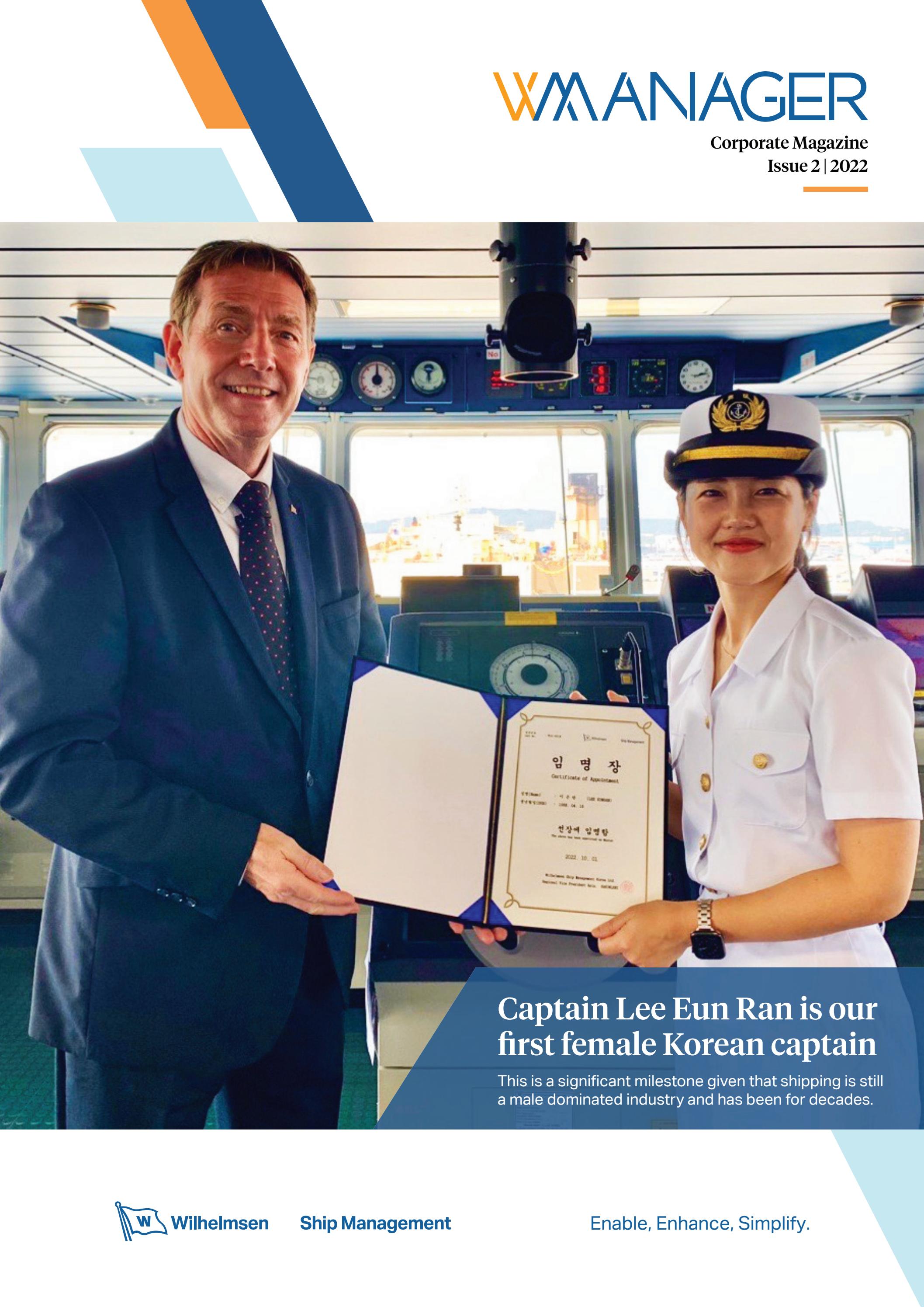 WManager Issue 2, 2022 - Wilhelmsen Ship Management Corporate Magazine by Wilhelmsen Ship ...