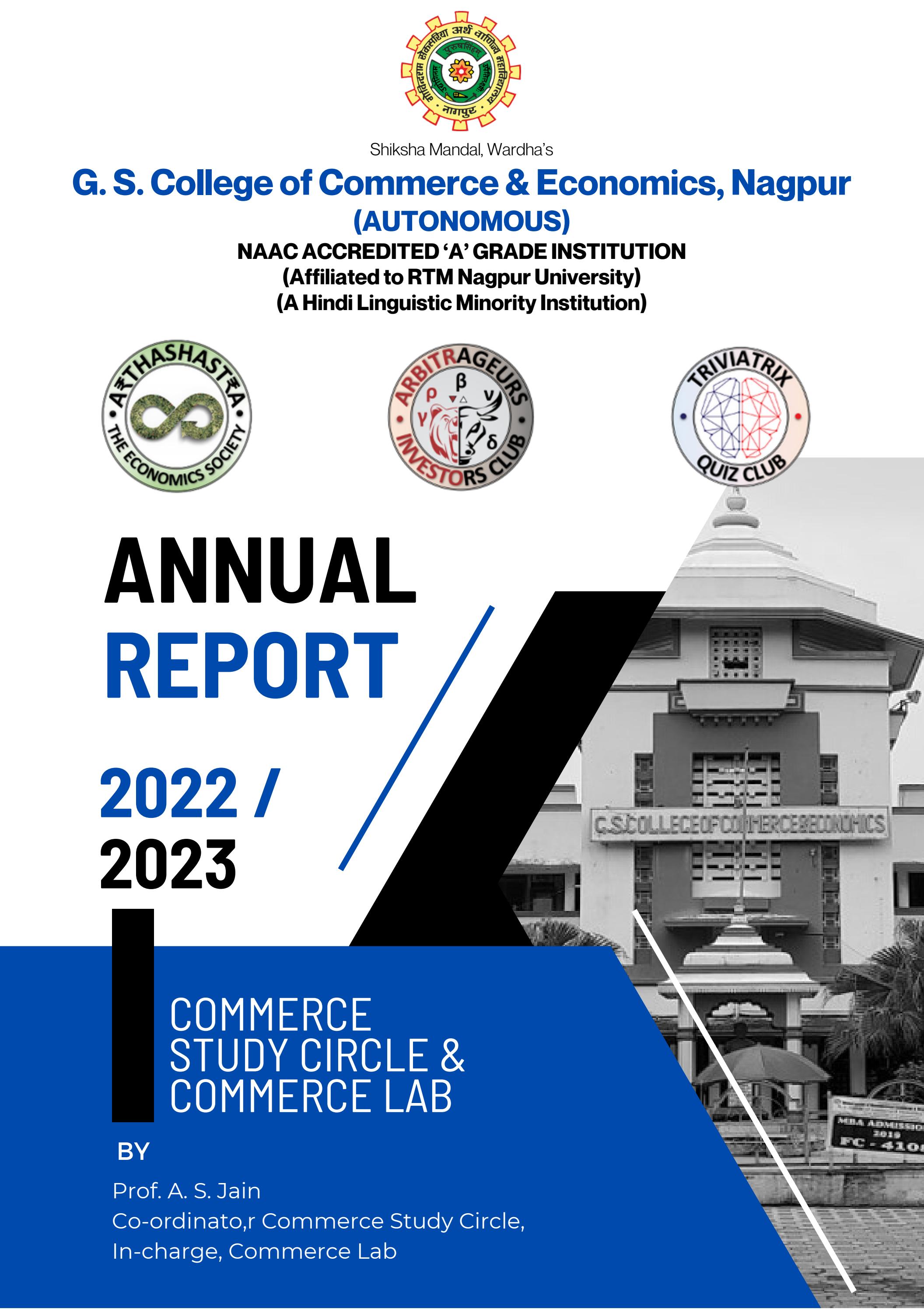 Commerce Study Circle Report 2021-2022 by Akash Jain - Issuu