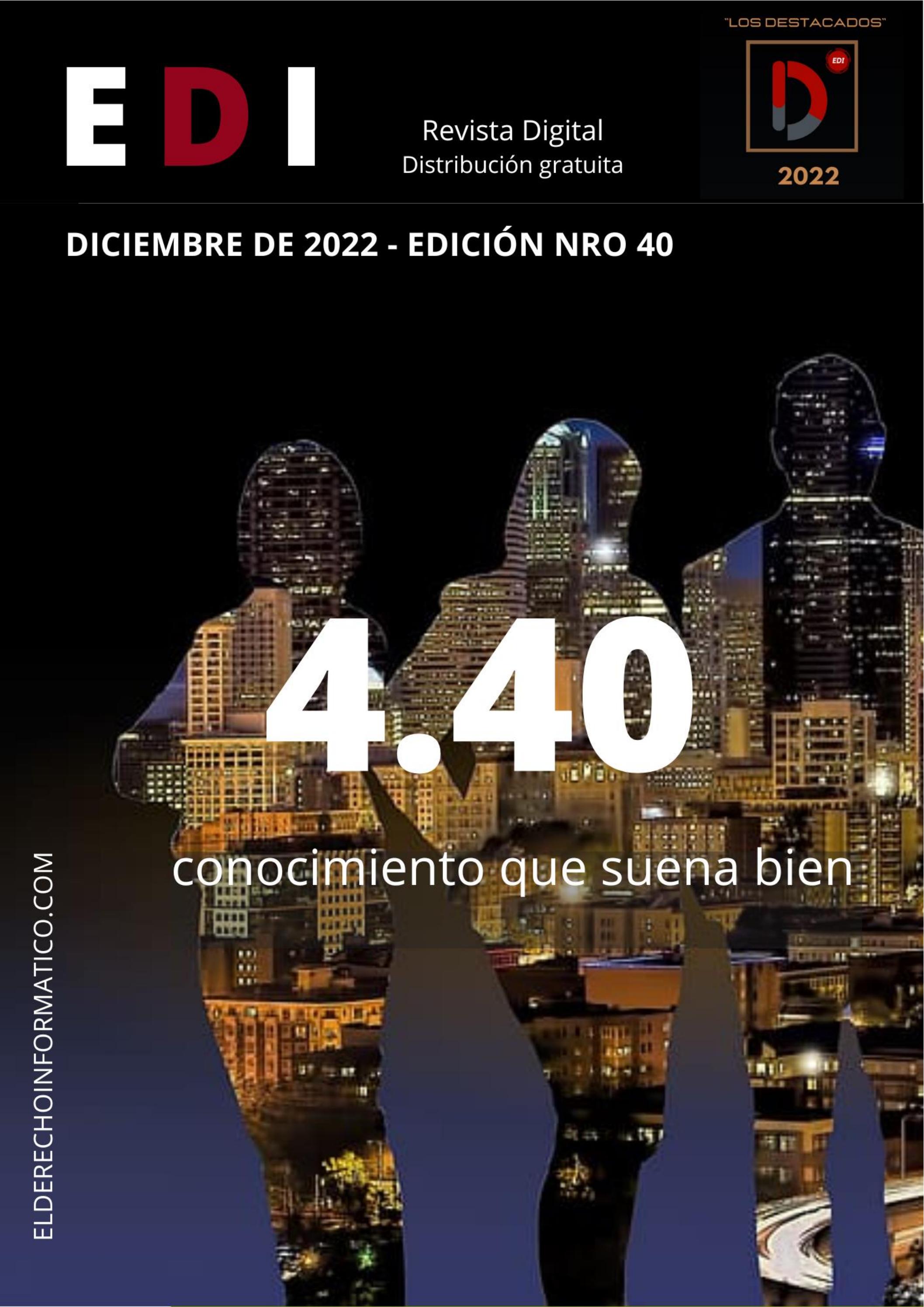Revista Digital EDI N° 40 by Red Iberoamericana ElDerechoInformático ...