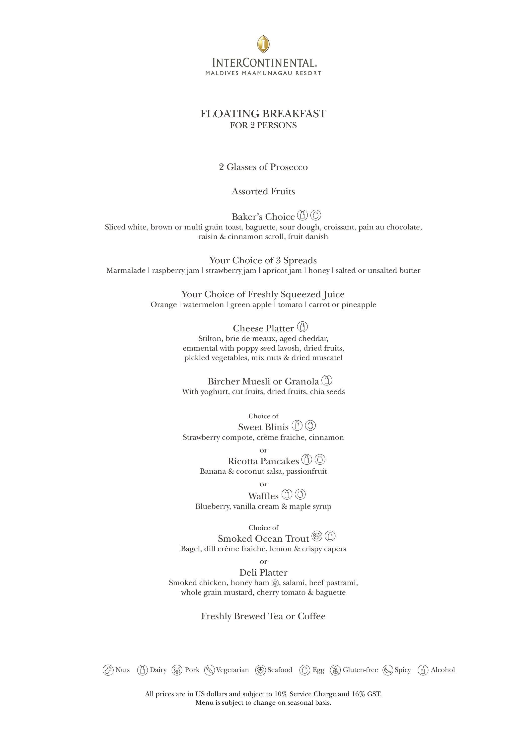 Floating Breakfast by InterContinental Maldives - Issuu