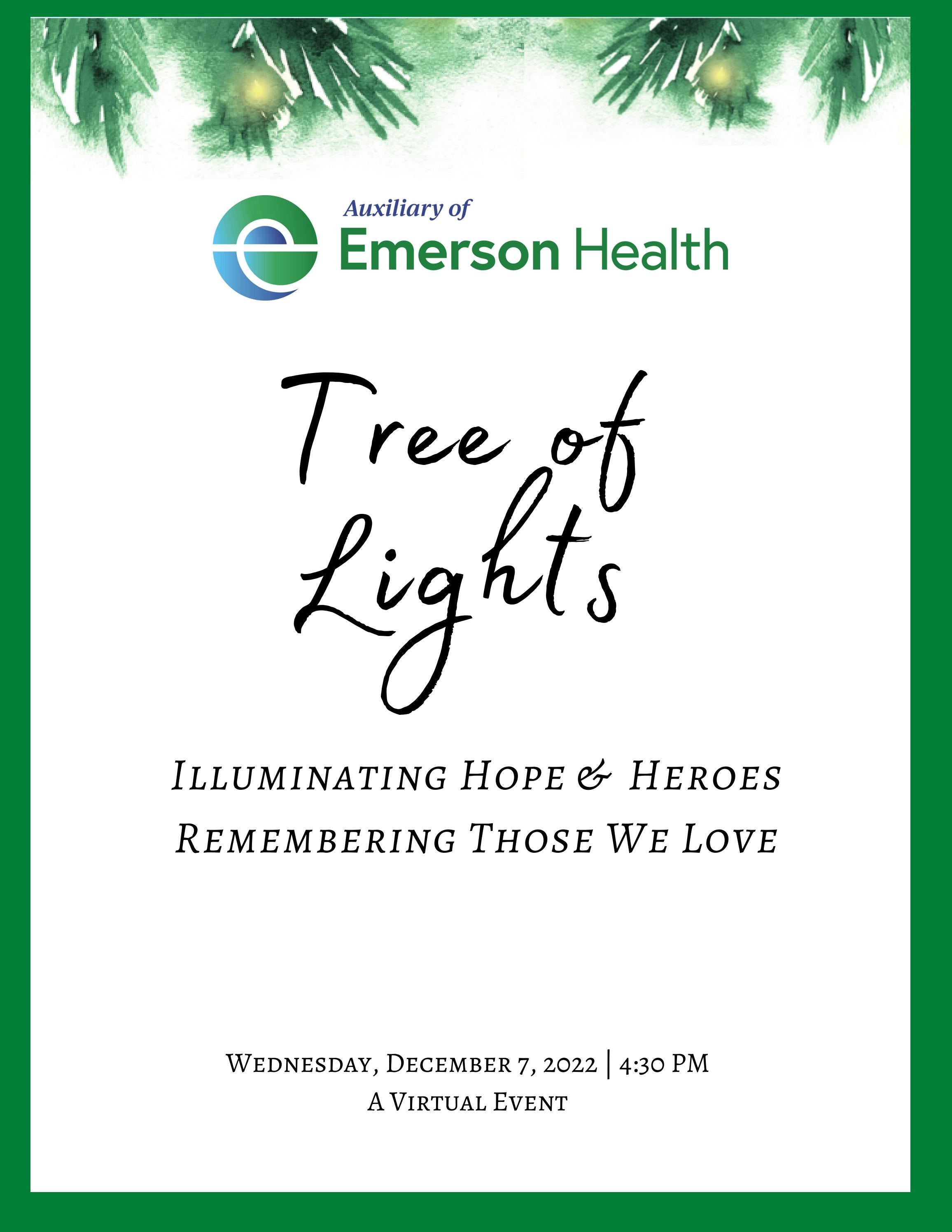 2022 Auxiliary of Emerson Health Tree of Lights by EmersonHospital - Issuu