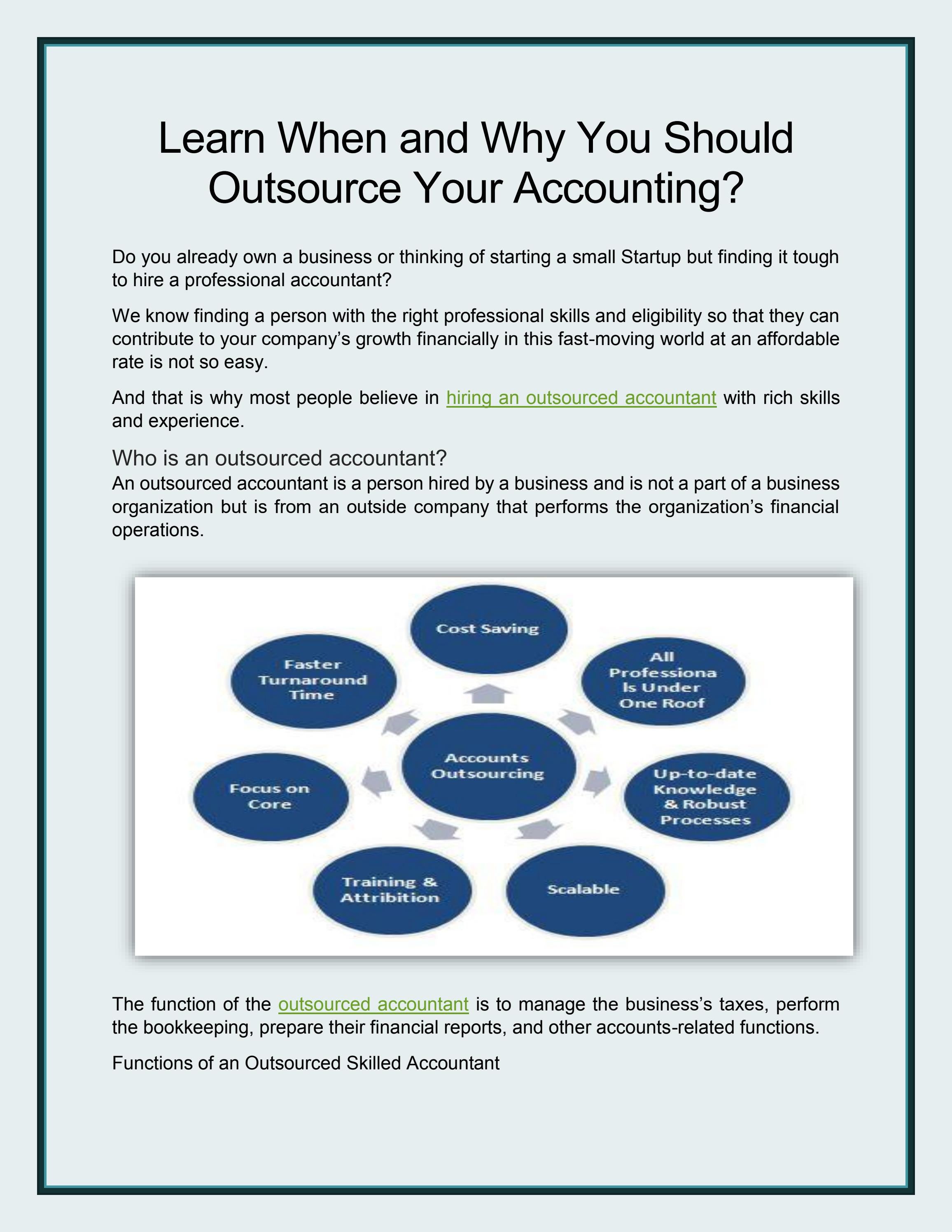 Learn When and Why You Should Outsource Your Accounting?r publication ...