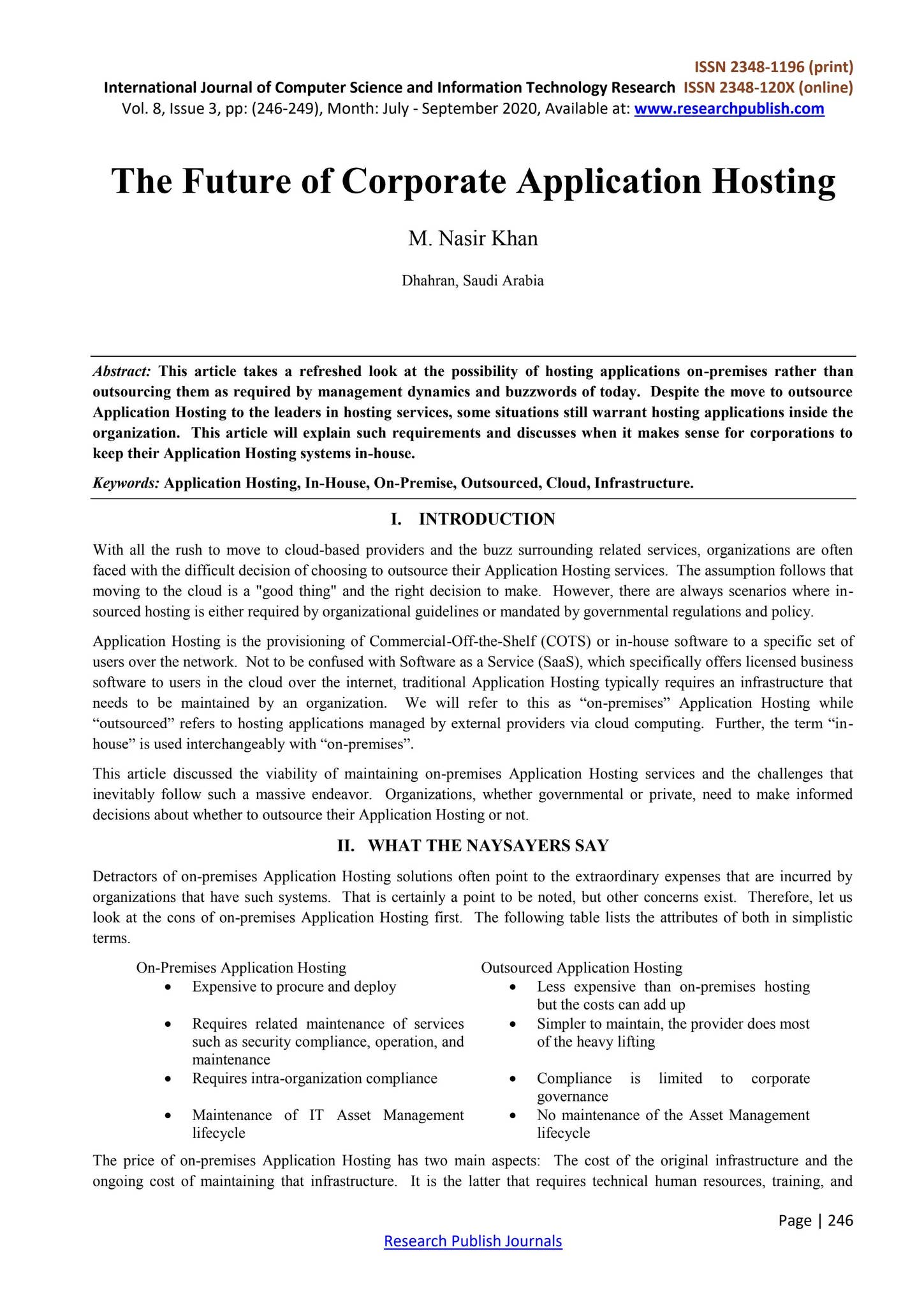 The Future of Corporate Application Hosting by Research Publish ...