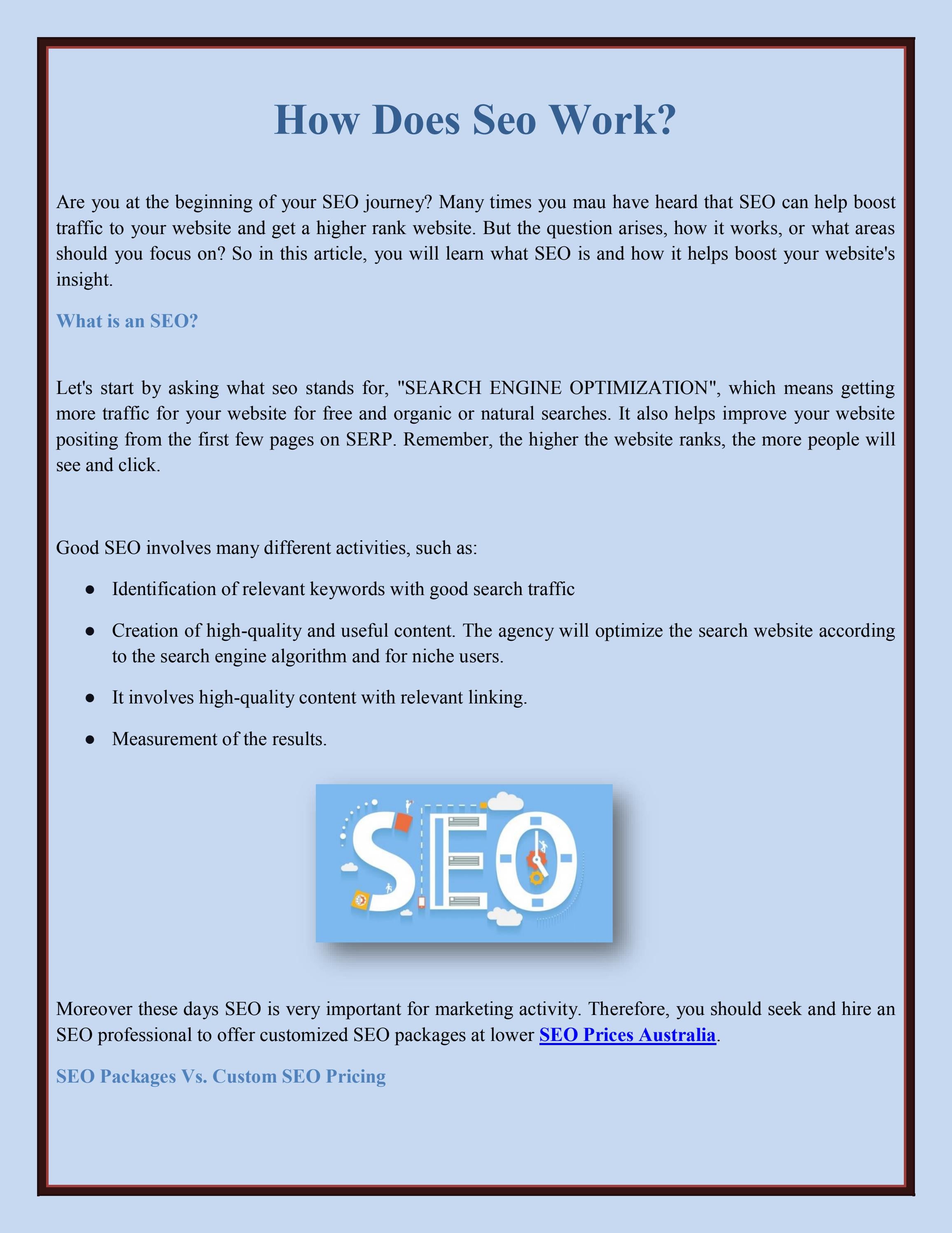 How Does Seo Work? by SmartSEOTech - Issuu