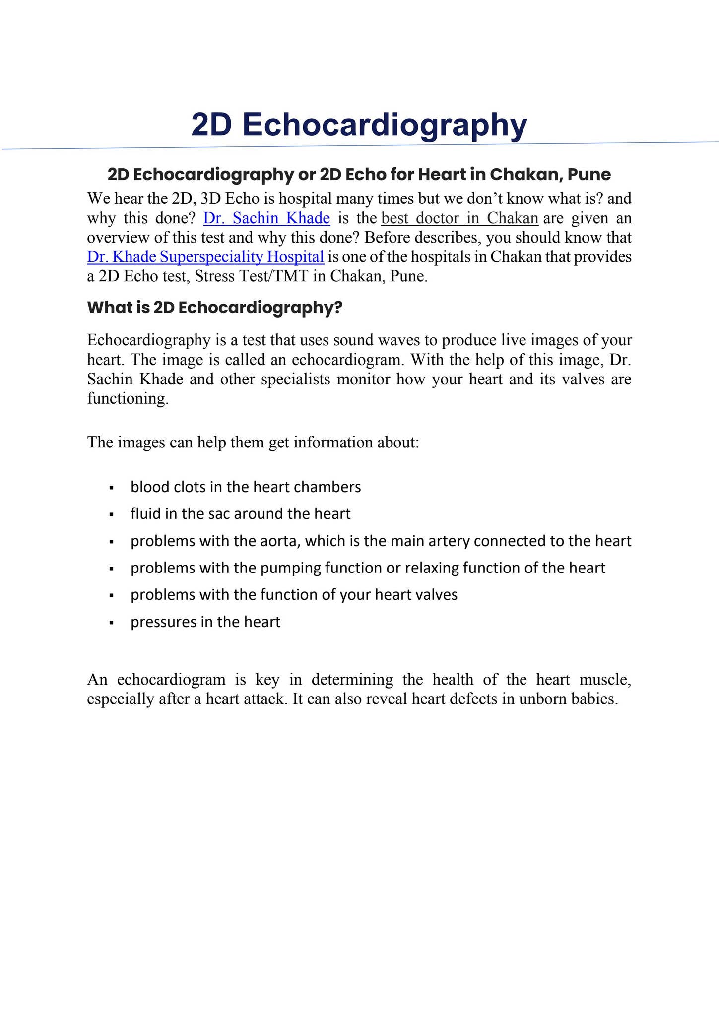 ECHOCARDIOGRAM (2D ECHO) by Kartik Bhosale - Issuu
