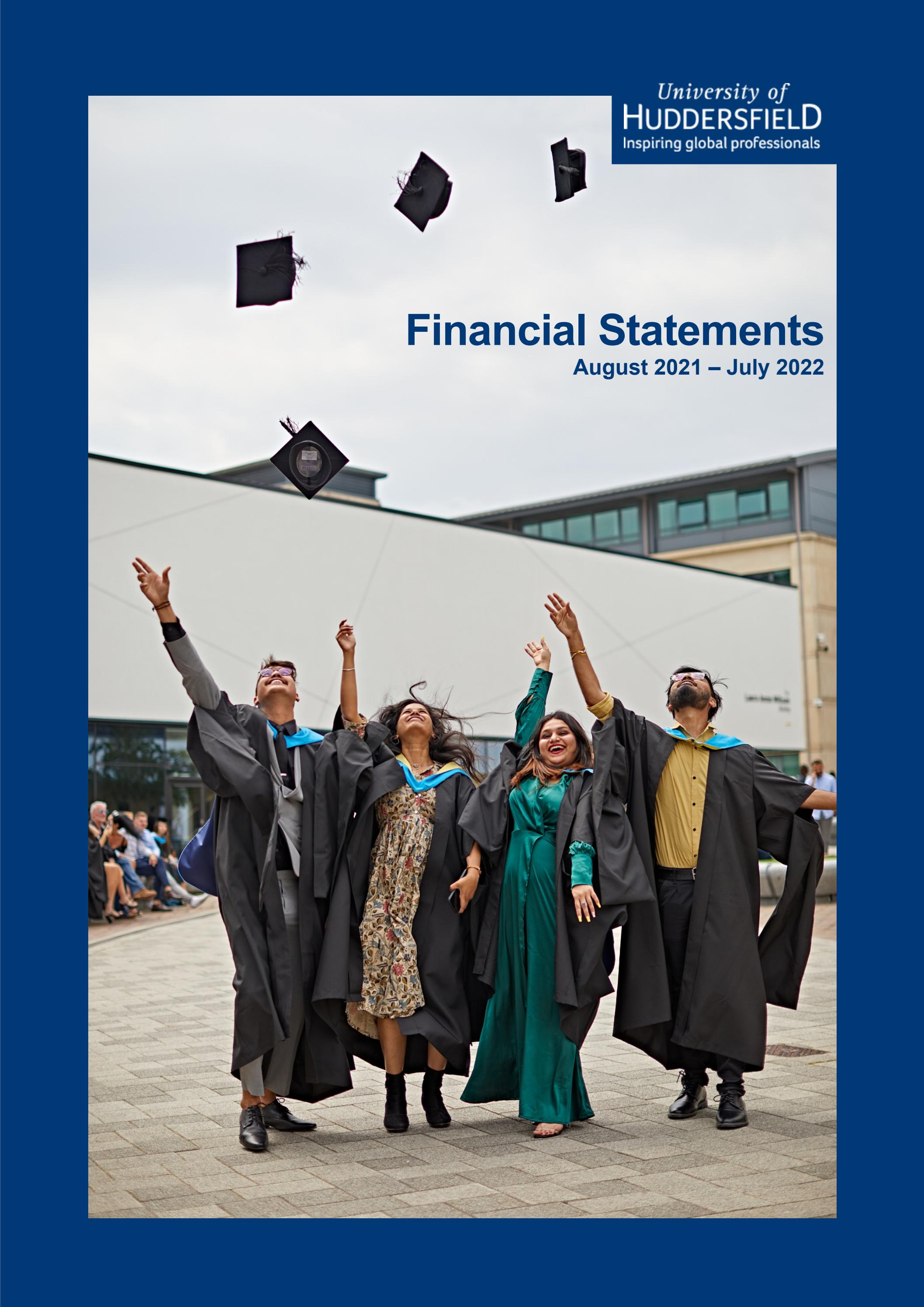 The University of Huddersfield Financial Statements 2022 by University ...