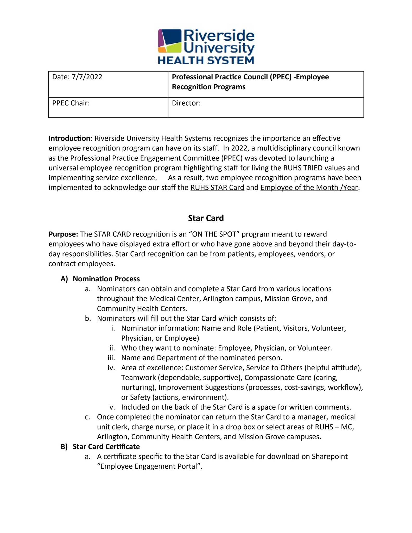 RUHS Employee of the Month/Year by Riverside University Health System ...