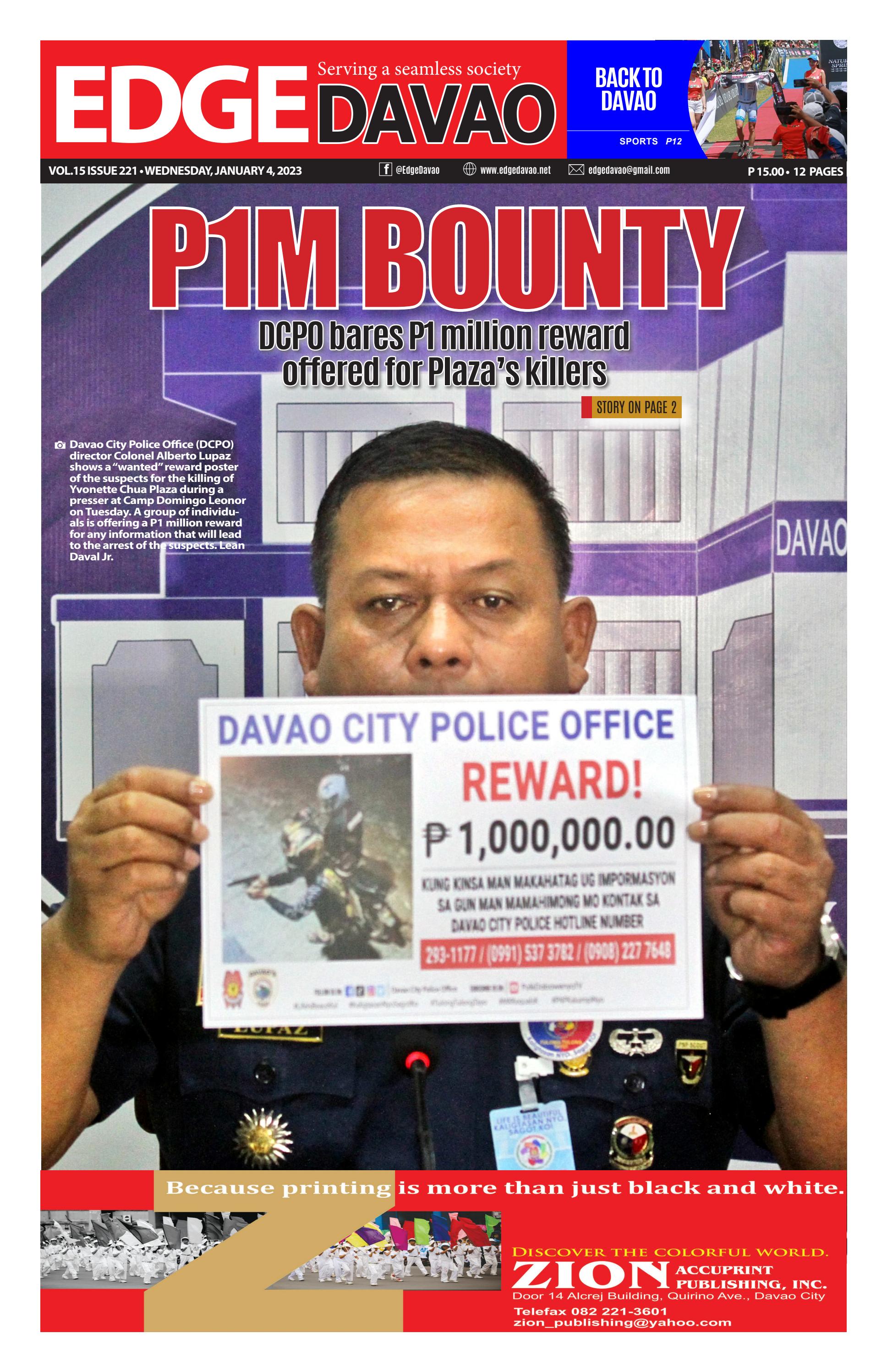 Edge Davao Vol. 15 Issue 221 | Wednesday, January 4, 2023 by Edge Davao The Business Paper - Issuu