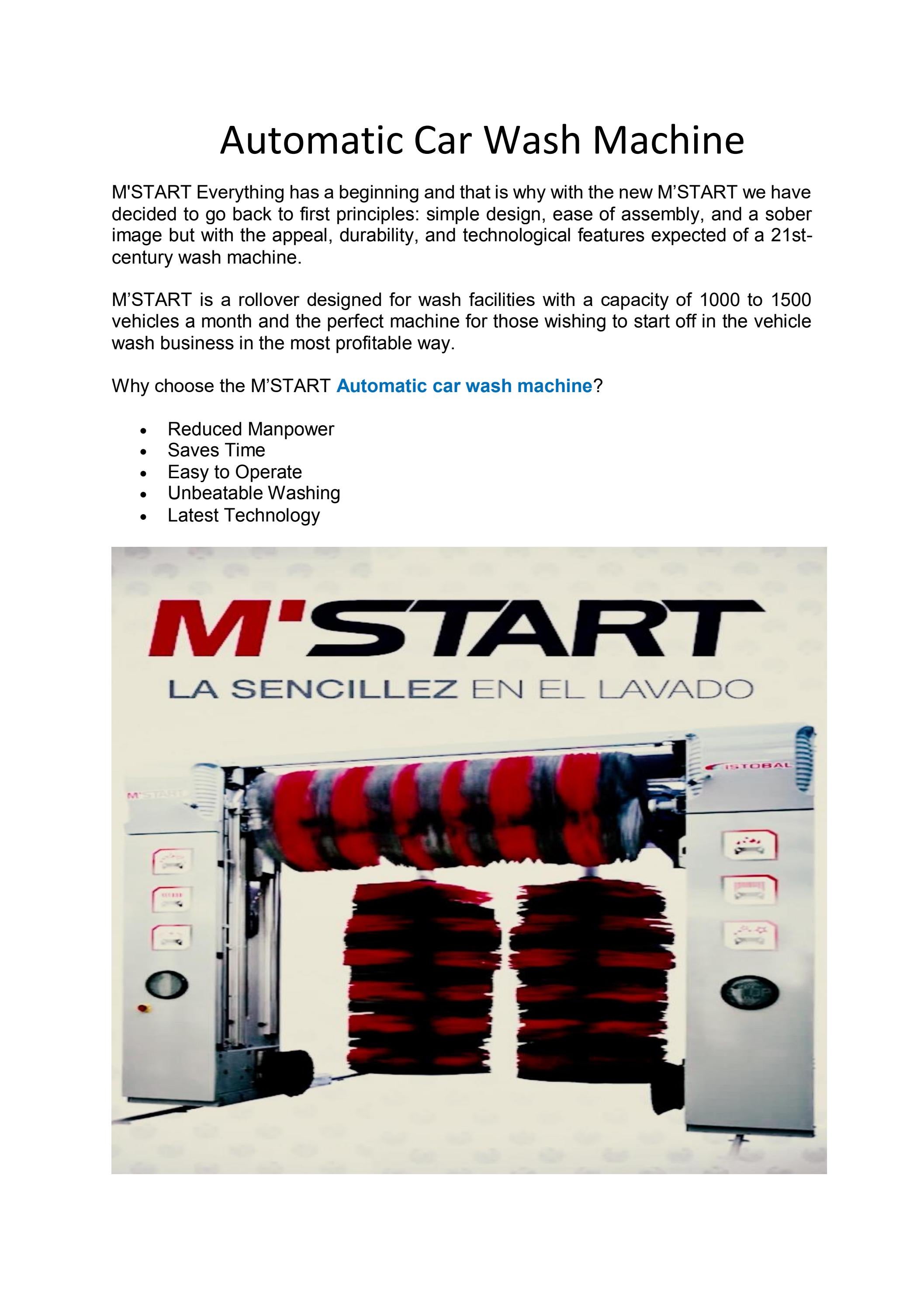 Automatic car wash machine by Manmachine Works - Issuu