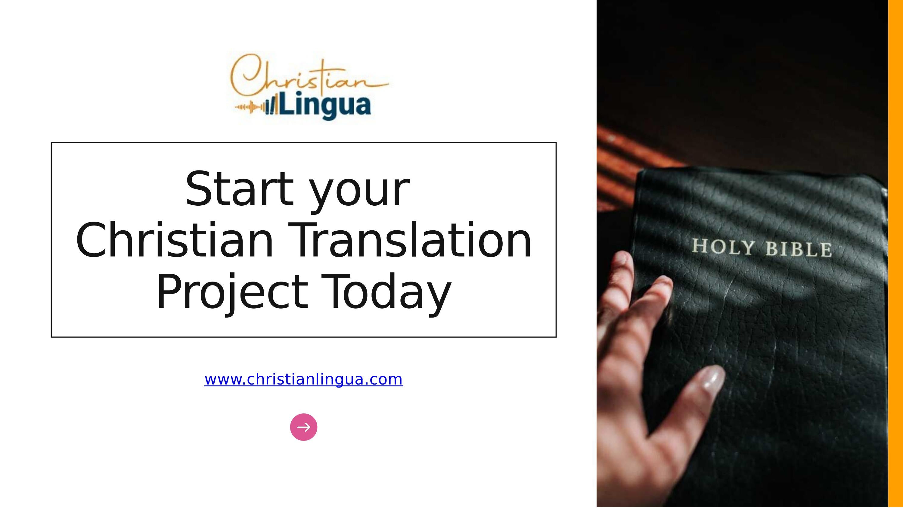 Start your Christian Translation Project Today by Christian Lingua ...