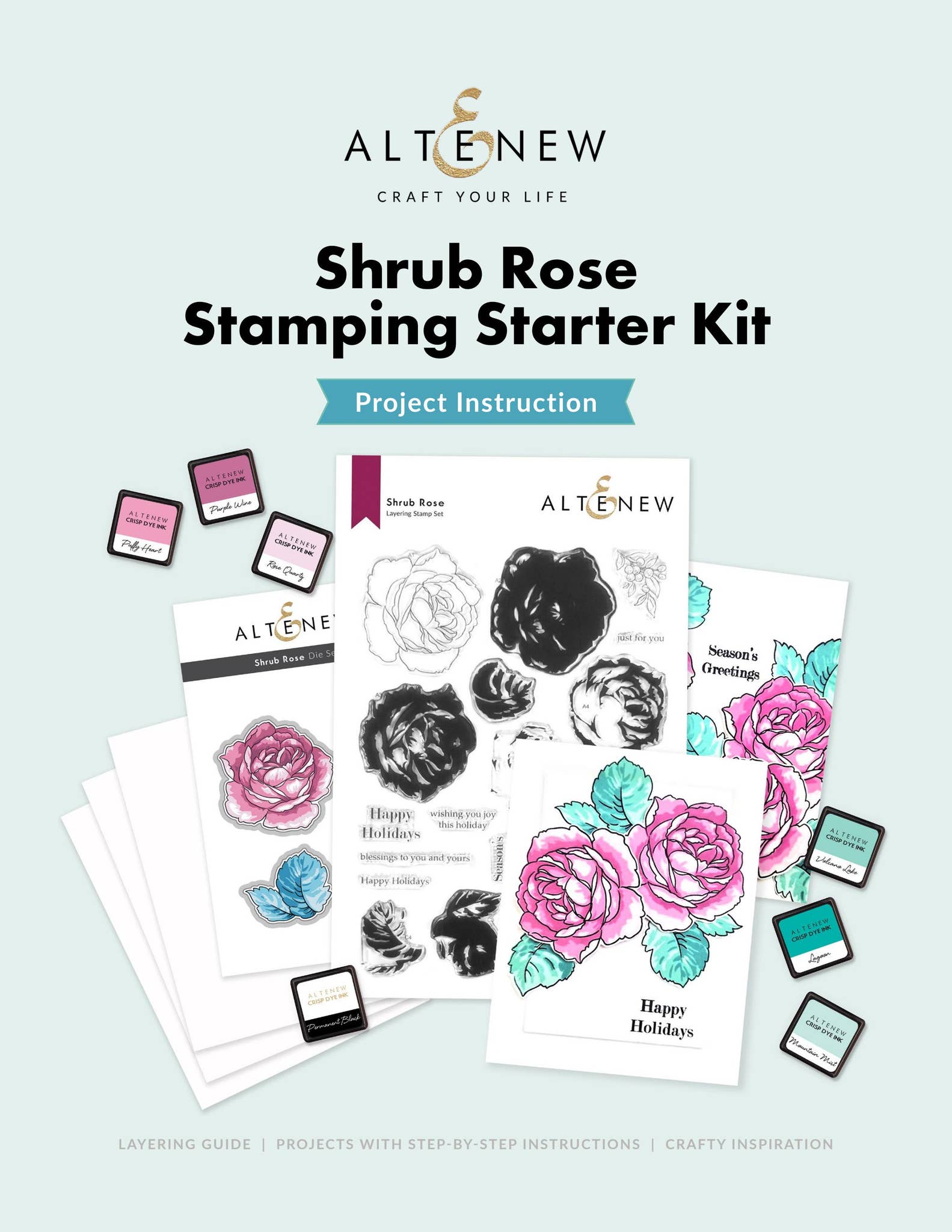 Shrub Rose Stamping Starter Kit Inspiration by Altenew - Issuu