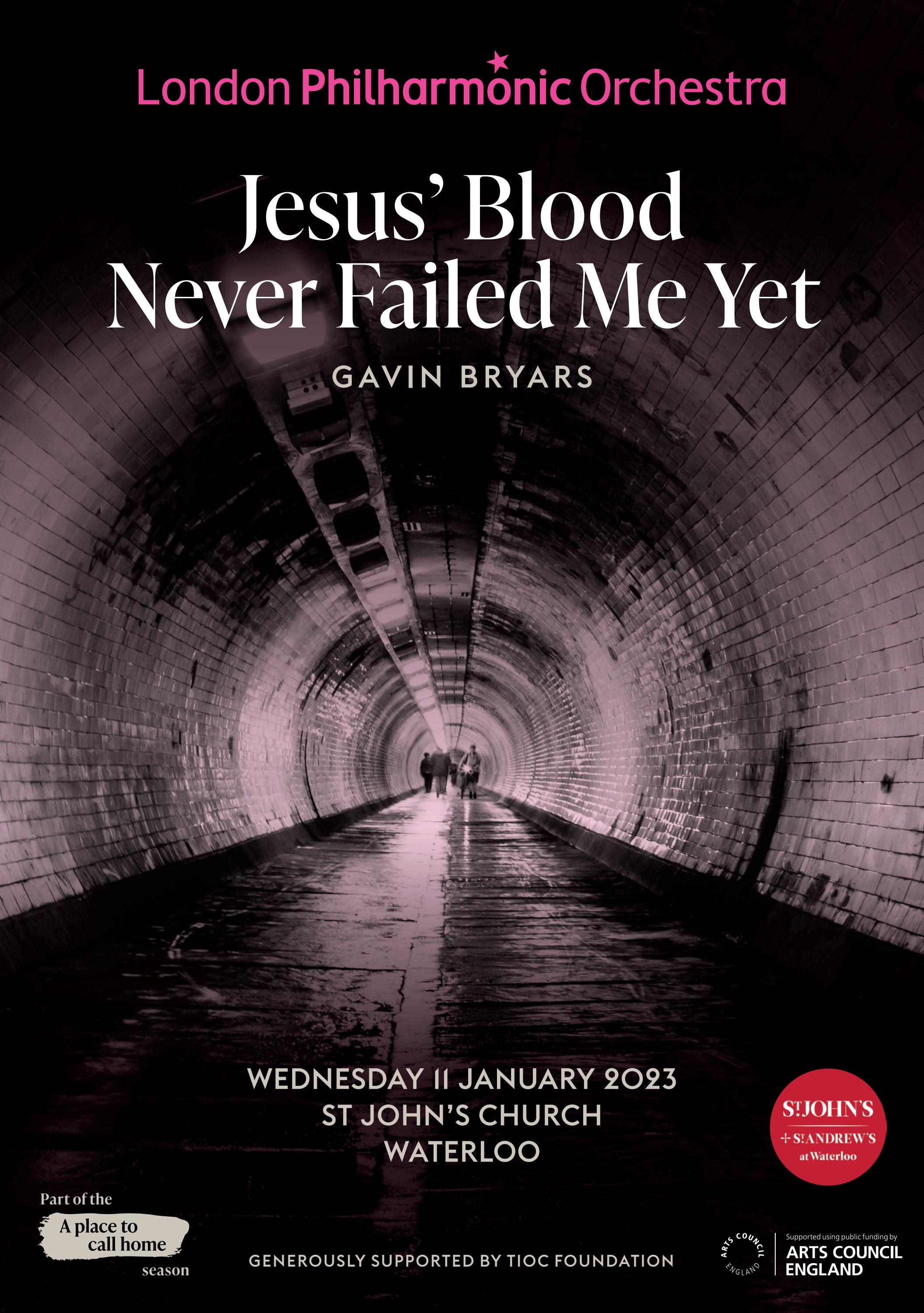 LPO programme sheet - Gavin Bryars: Jesus' Blood - 11 January 2023, St ...