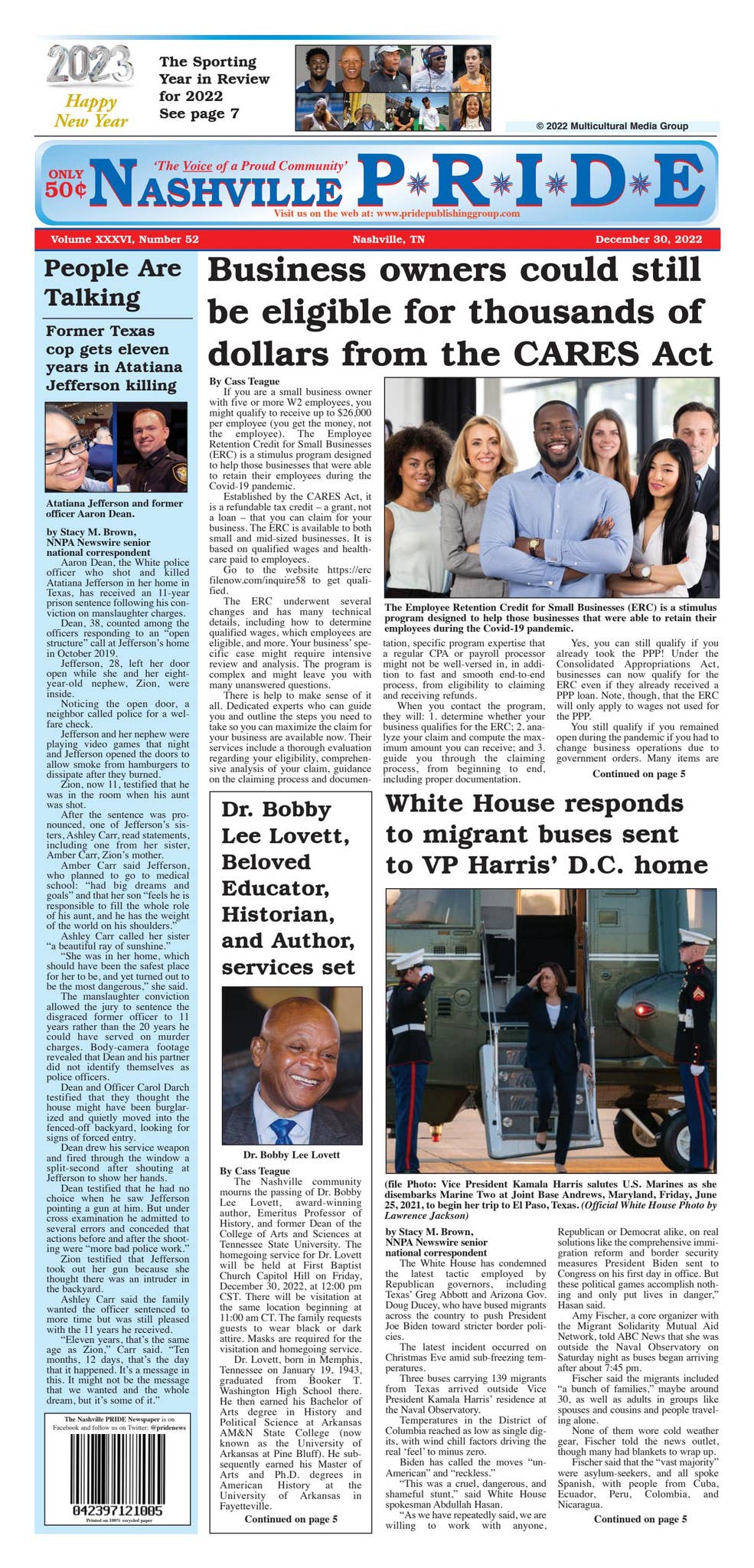 Nashville PRIDE December 30, 2022 by Nashville Pride Newspaper - Issuu