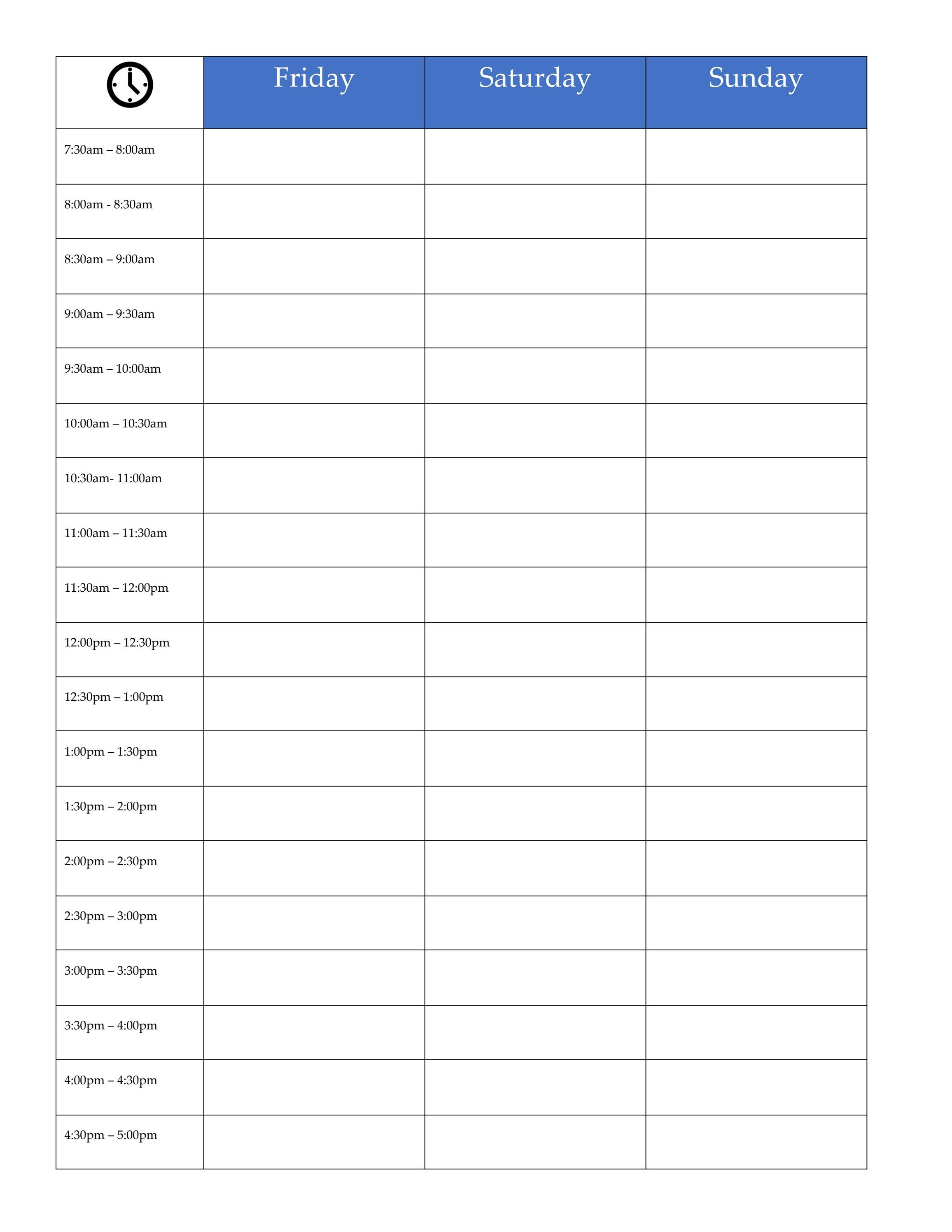 Camp Clock Template for Planning by Girl Scouts of Northeast Texas - Issuu