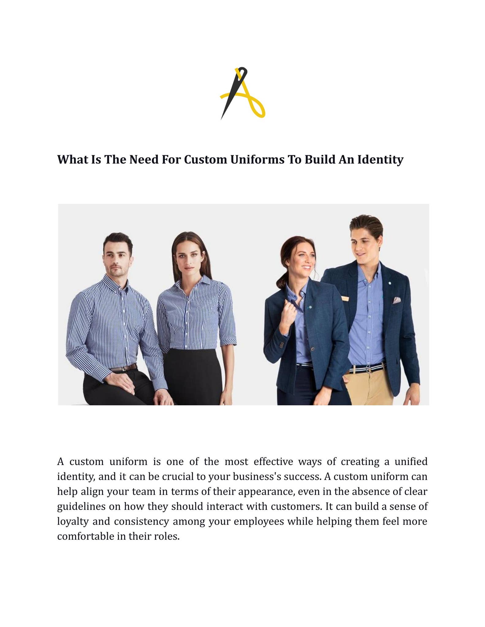 What Is The Need For Custom Uniforms To Build An Identity by Apparel ...