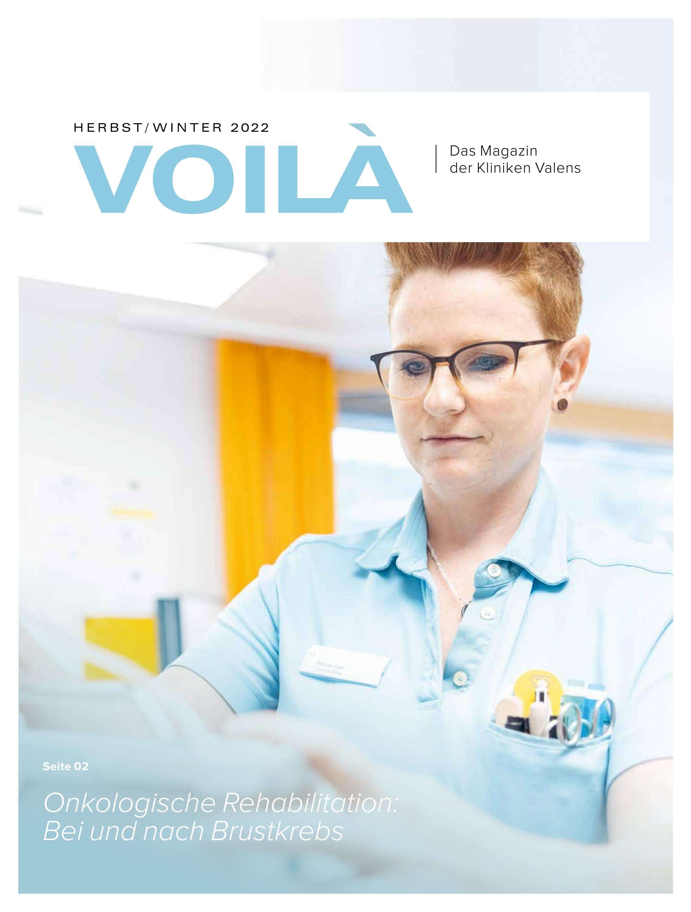 Voilà – Das Magazin der Kliniken Valens: Herbst/Winter 2022 by kliniken ...