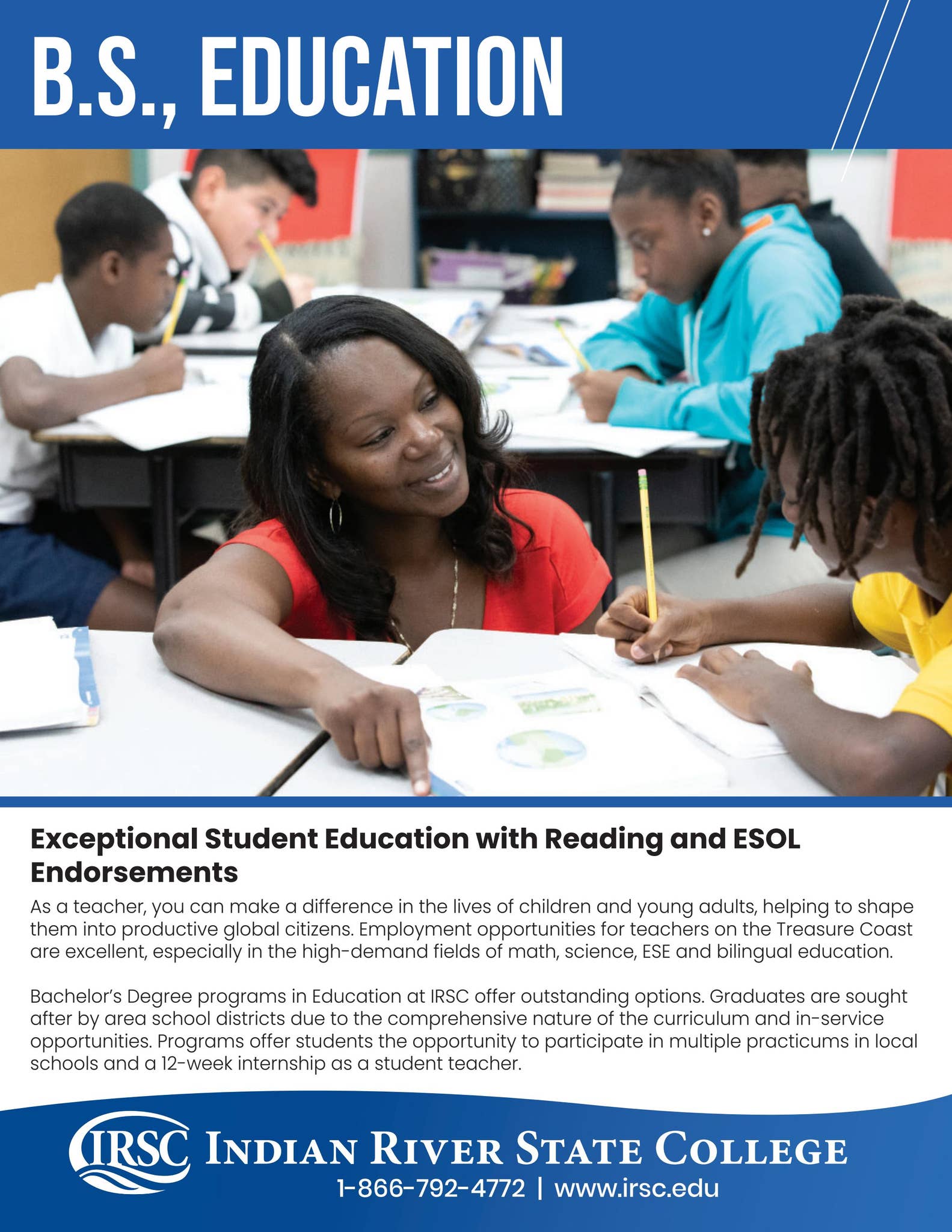 IRSC Bachelor of Science Degree in Education by Indian River State ...