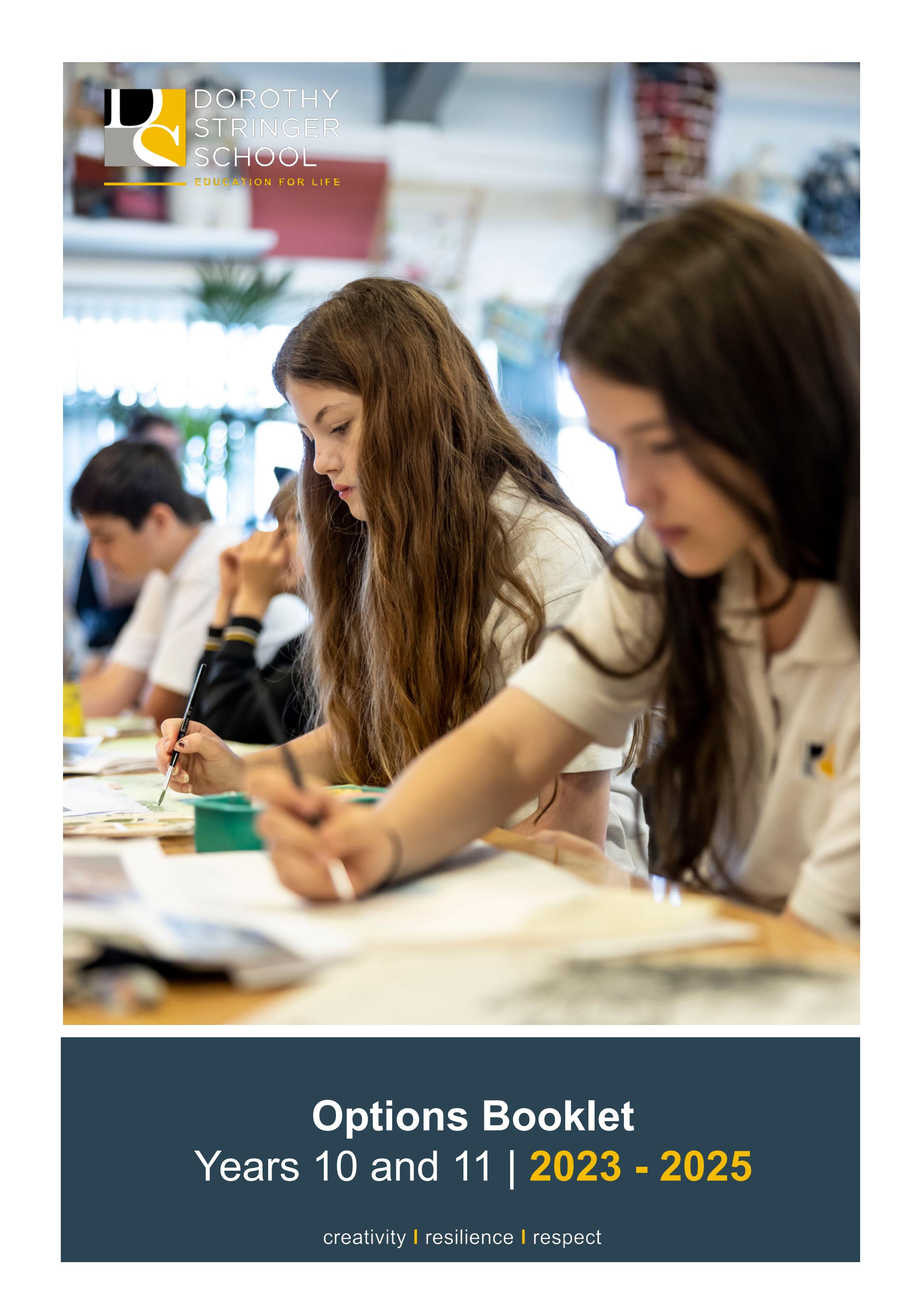 Options Booklet 2023-25 by Dorothy Stringer School - Issuu