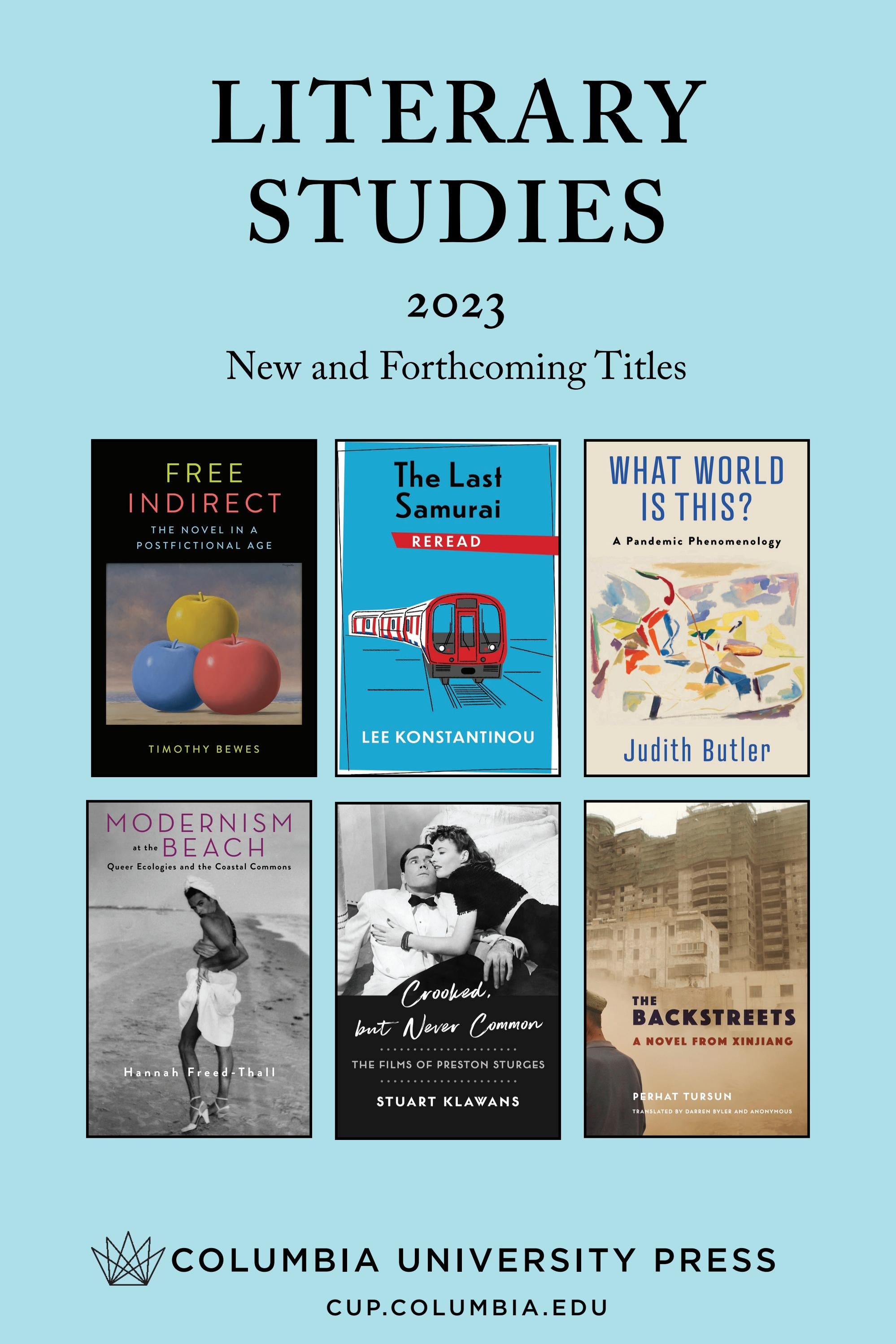 2023 Columbia University Press Literary Studies Catalog by Columbia University Press - Issuu