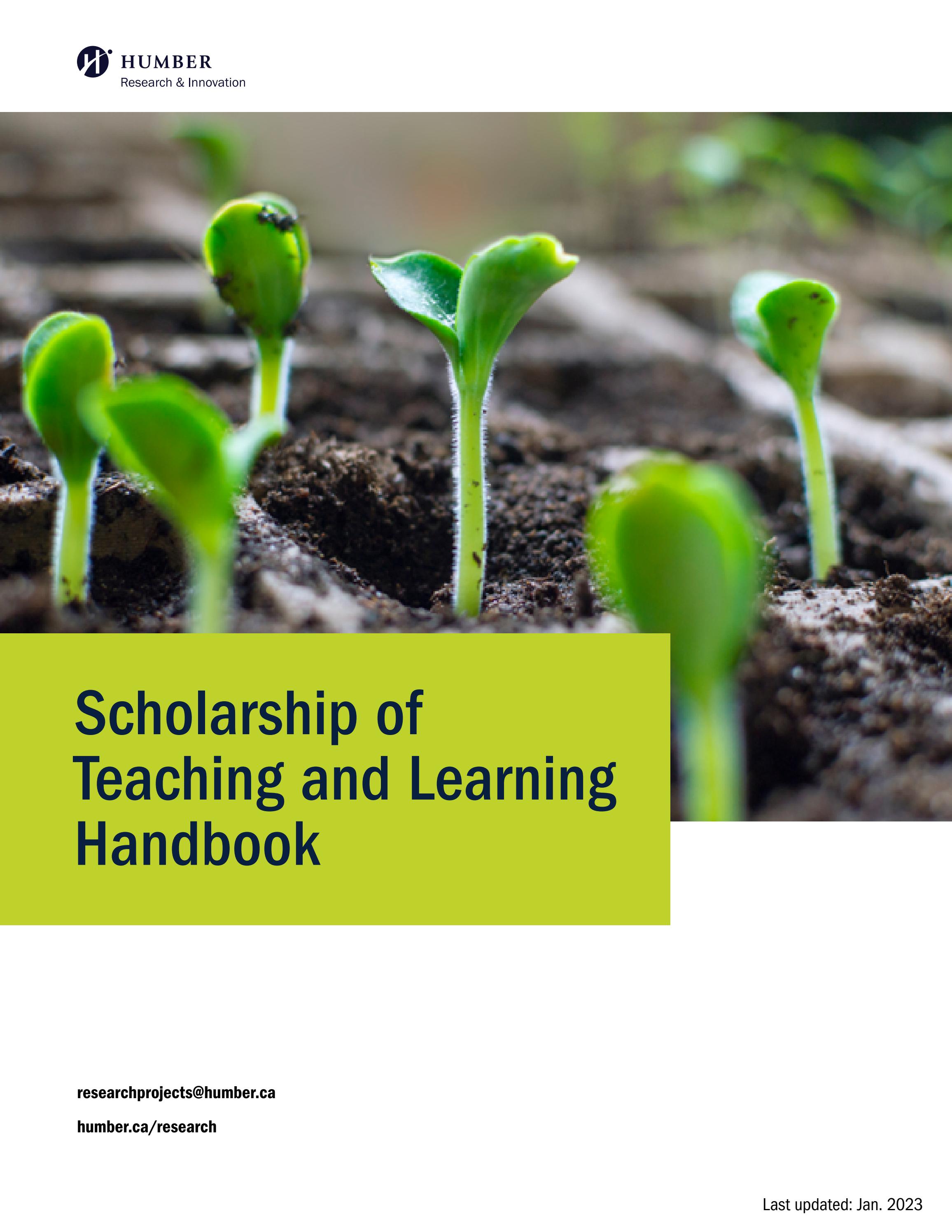 ORI Scholarship of Teaching and Learning Handbook by Humber Research ...