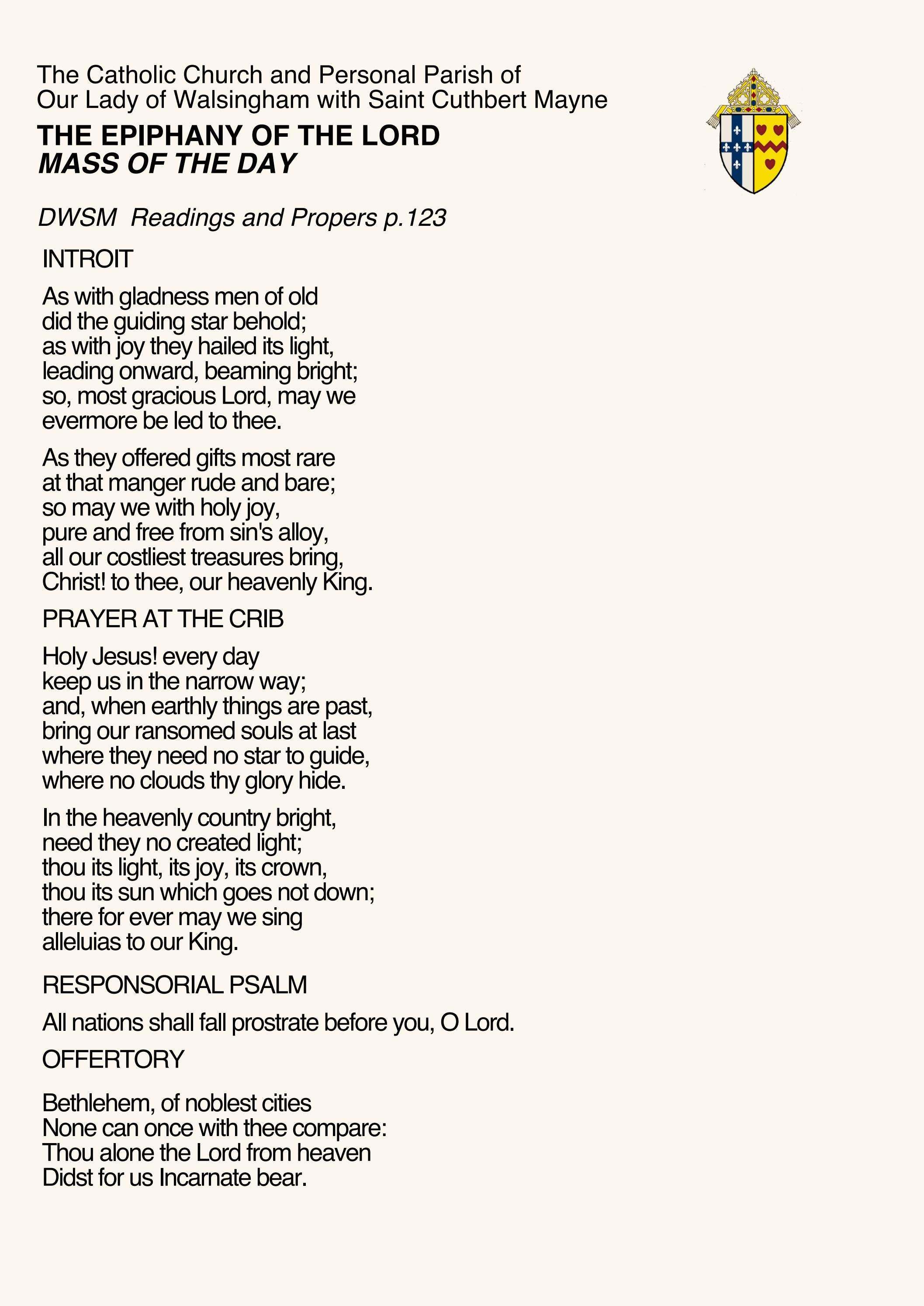 HYMN SHEET. Epiphany by David Lashbrooke - Issuu