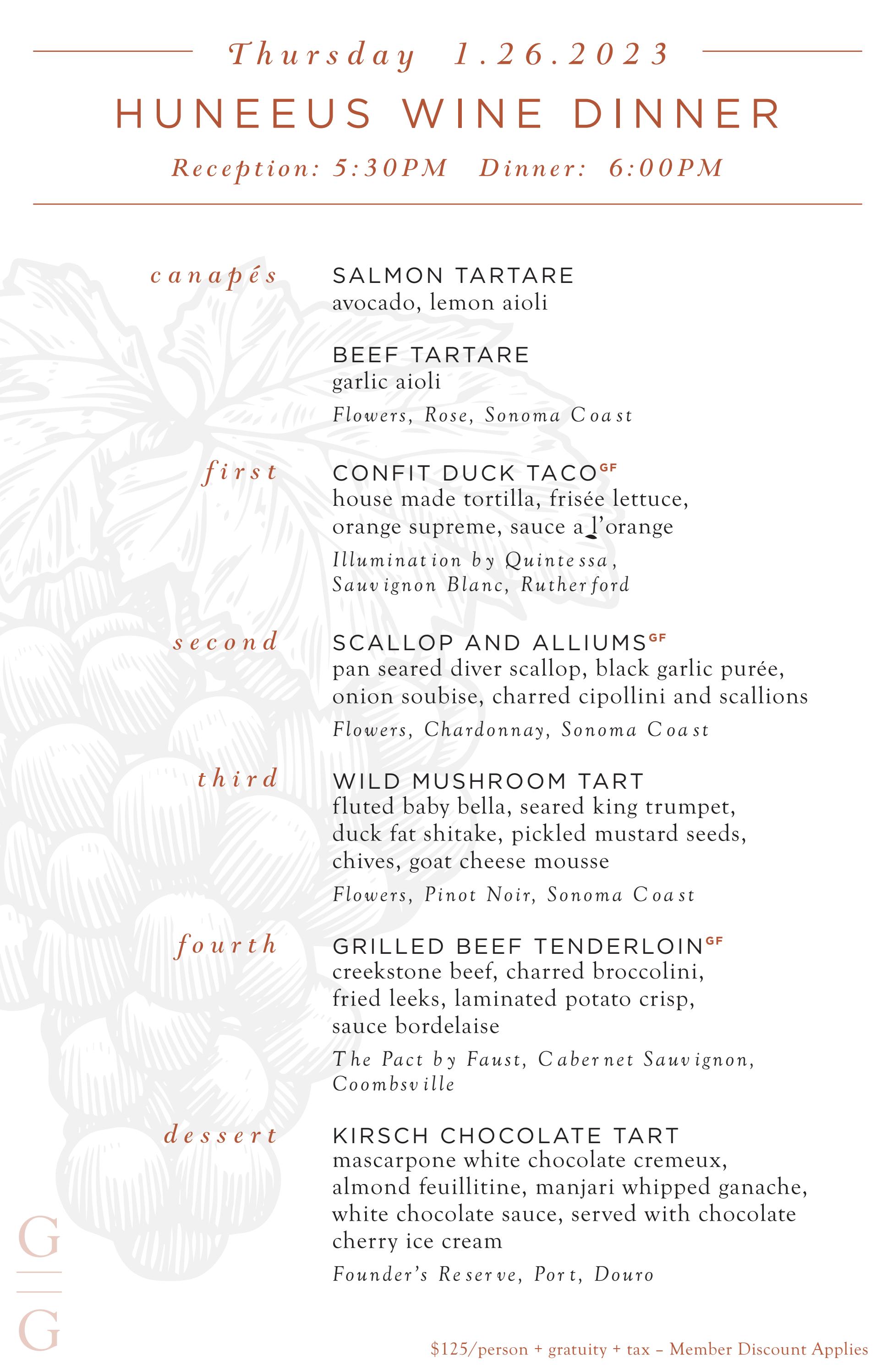 Huneeus Wine Dinner Menu 1.26.23 by gardenofthegodsresortandclub - Issuu