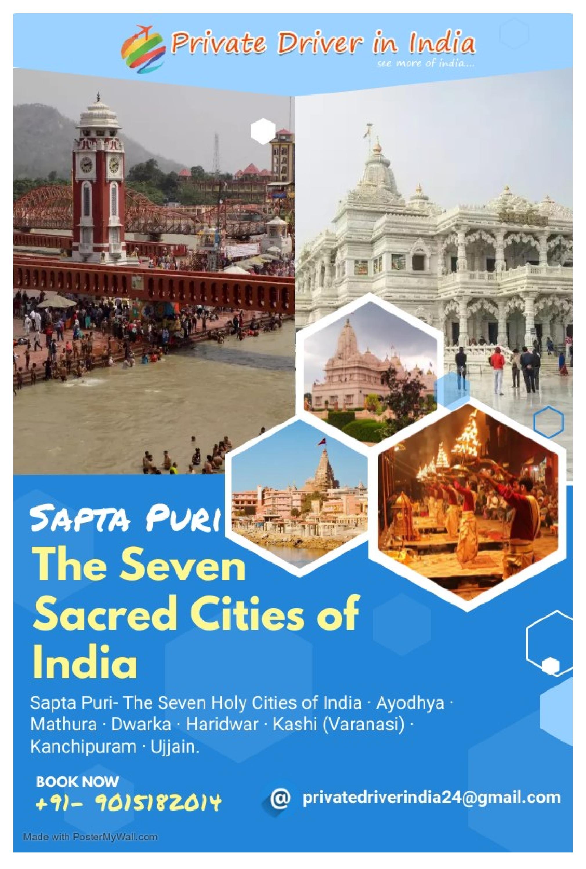 Sapta Puri-The Seven Sacred Cities of India by privatedriverinindia - Issuu