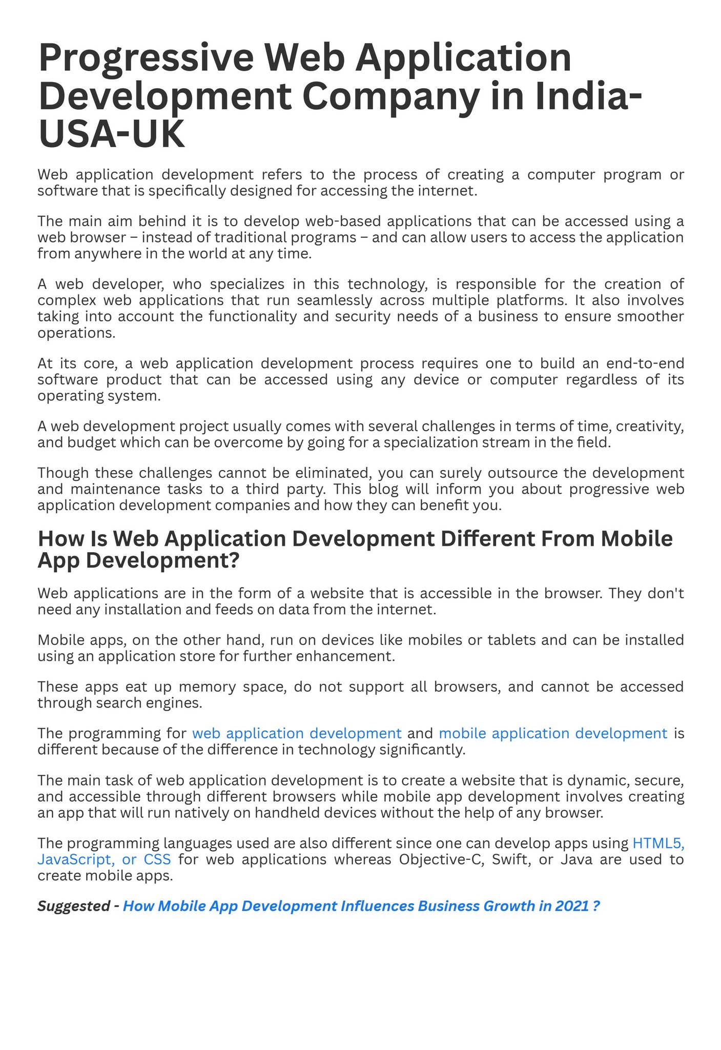 Progressive Web Application Development Company in India-USA-UK by ...