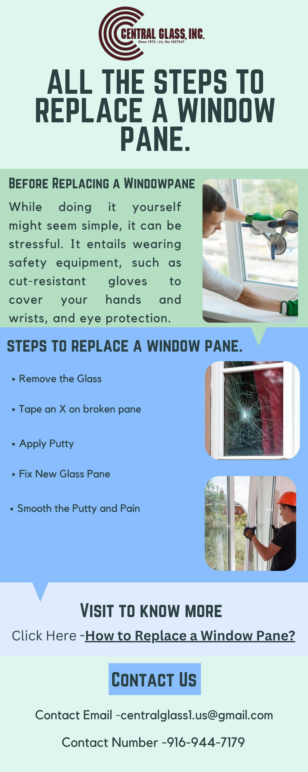 All the Steps to Replace a Window Pane. by Central Glass Inc - Issuu