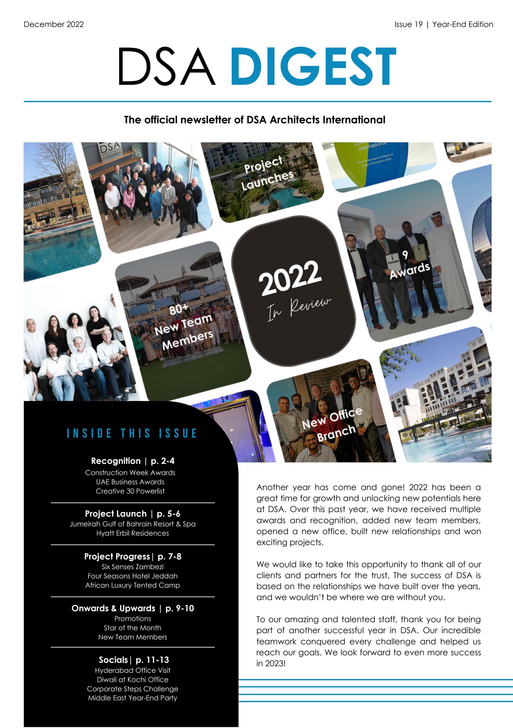 DSA Digest Issue 19 | 2022 Year-End Edition by DSA Architects ...
