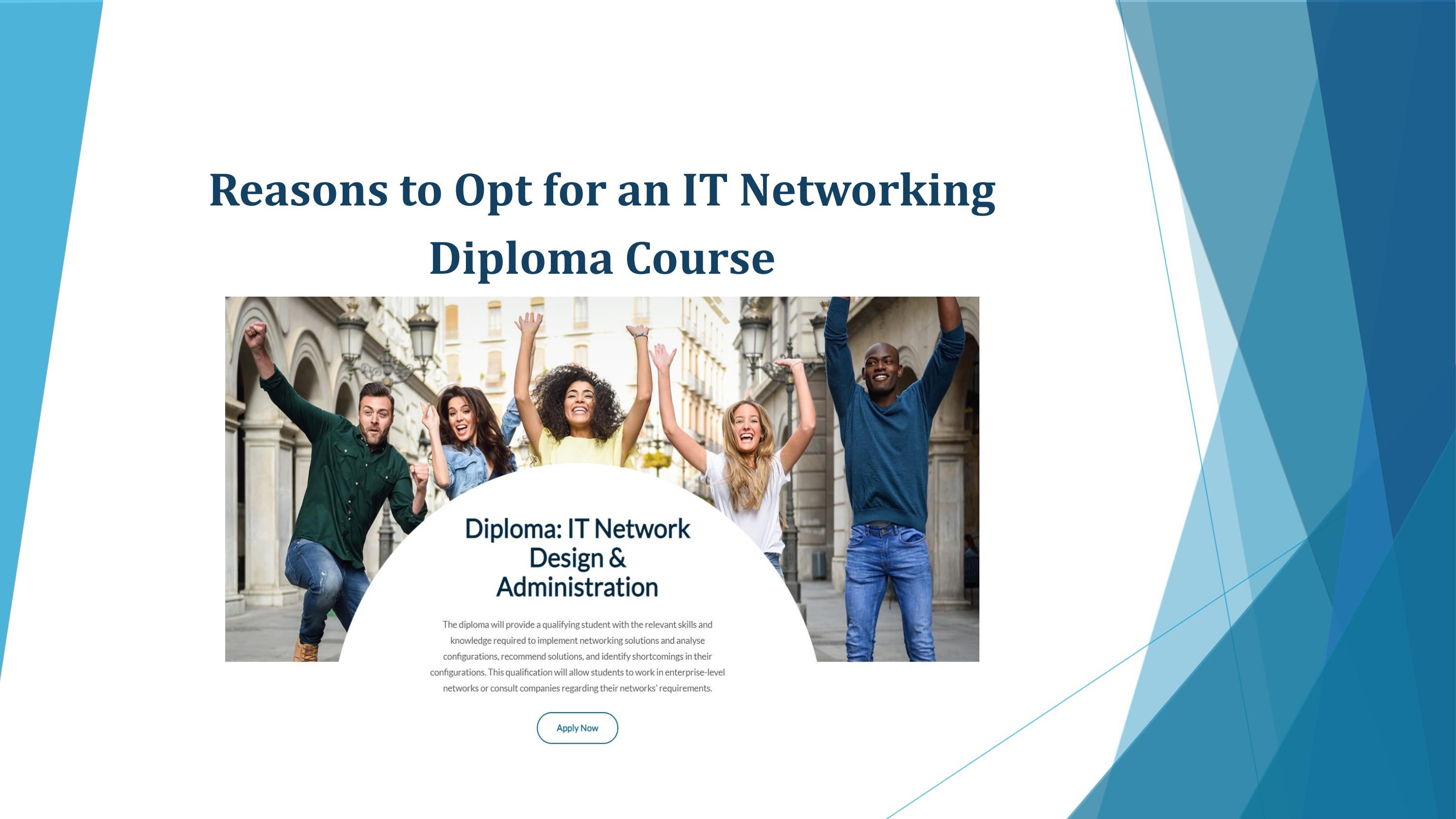 Reasons to Opt for an IT Networking Diploma Course by CTU Training ...