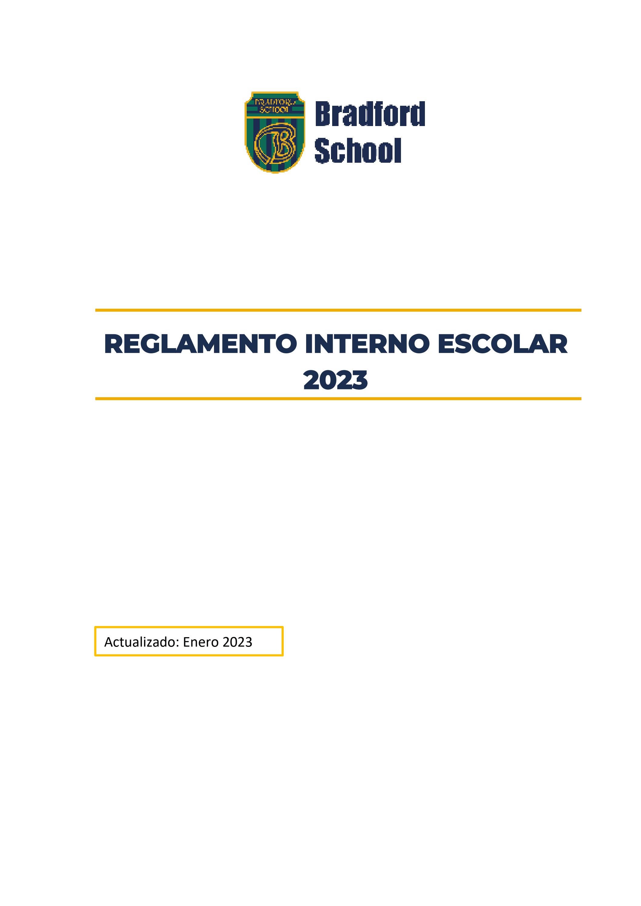 Reglamento Interno Escolar 2023 by Bradford School - Issuu
