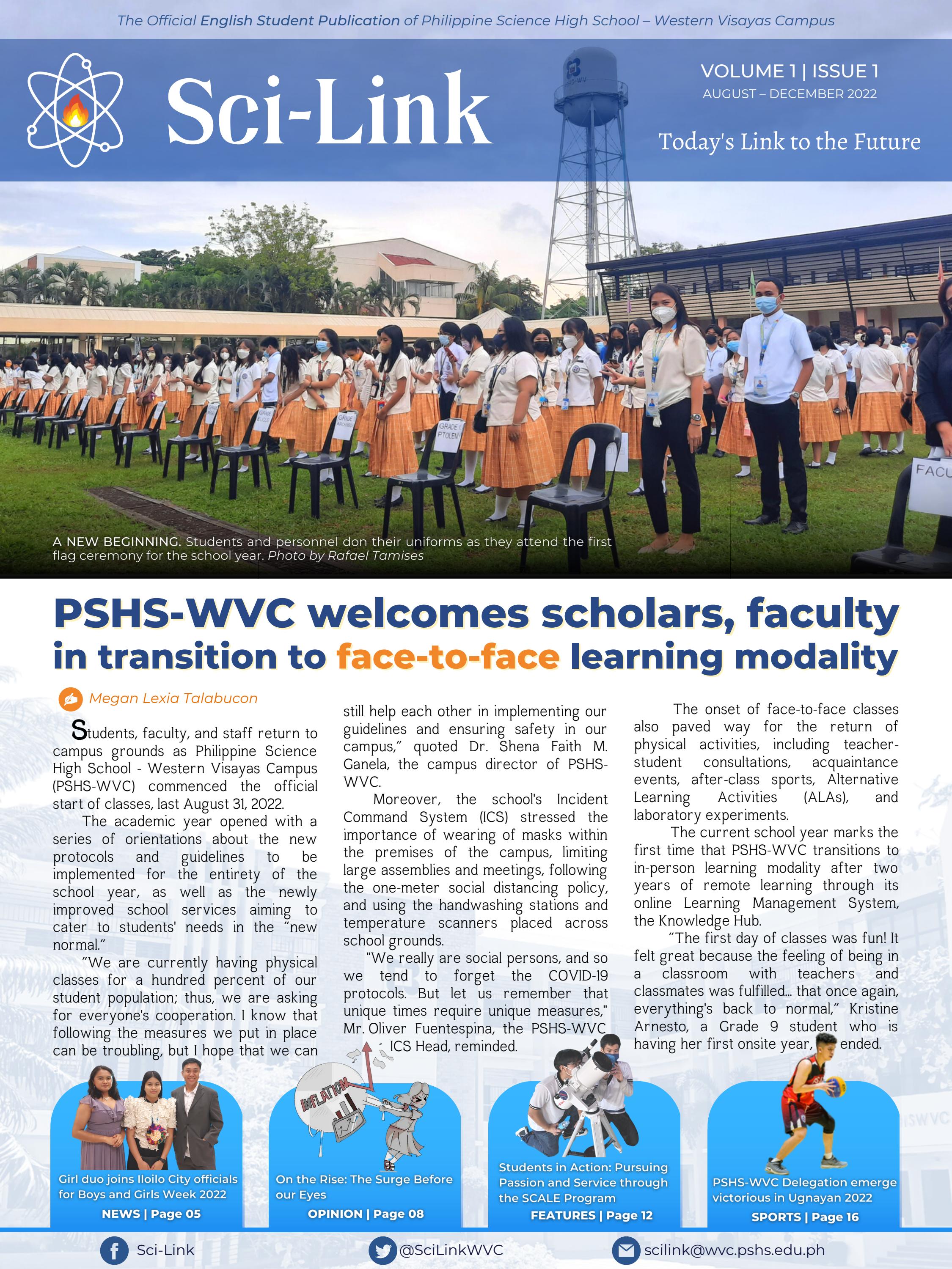 Sci-Link Newsletter, Vol. 1, Issue 1 (SY 2022-23) by Sci-Link - Issuu