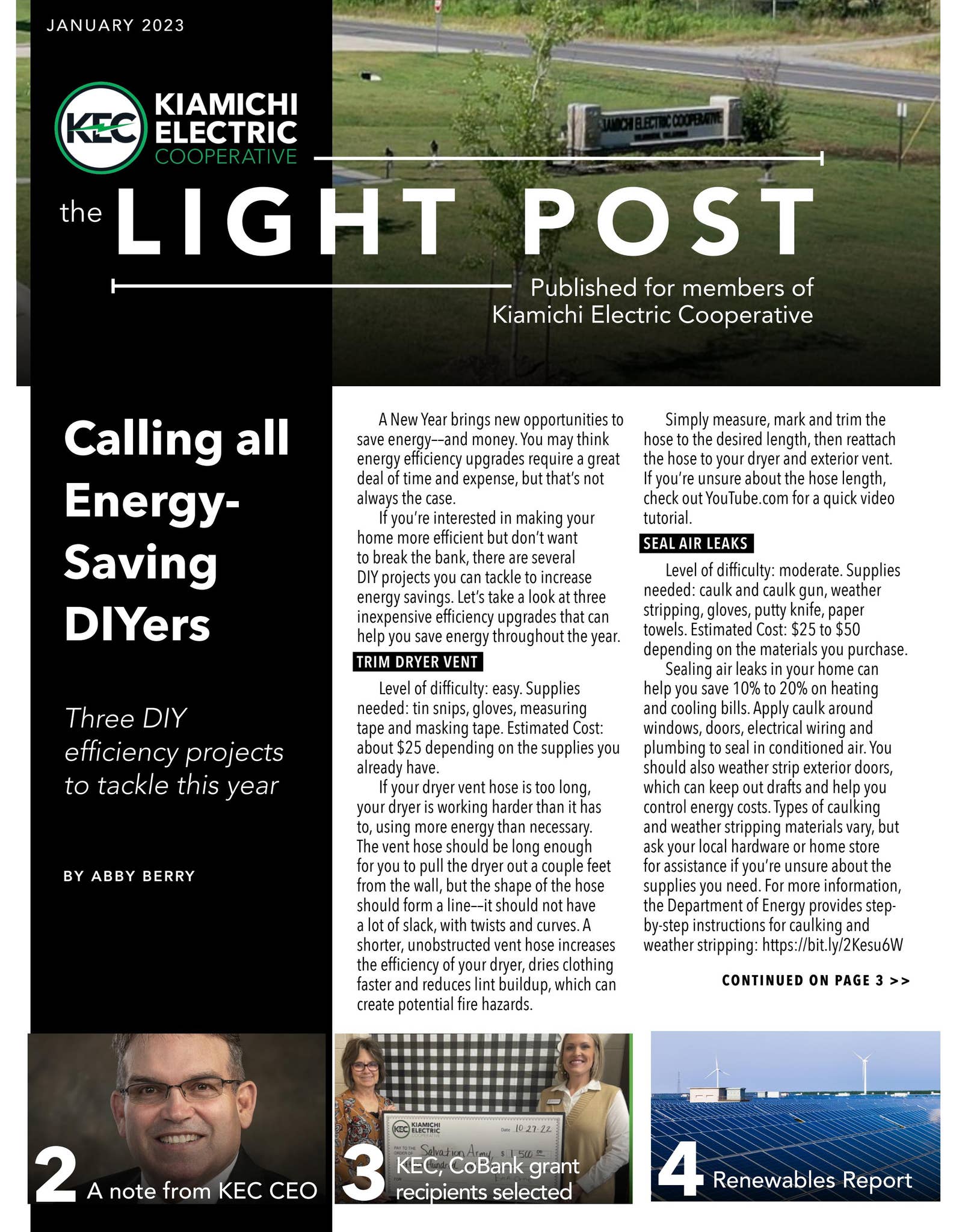 KEC Light Post January 2023 by kiamichielectric - Issuu